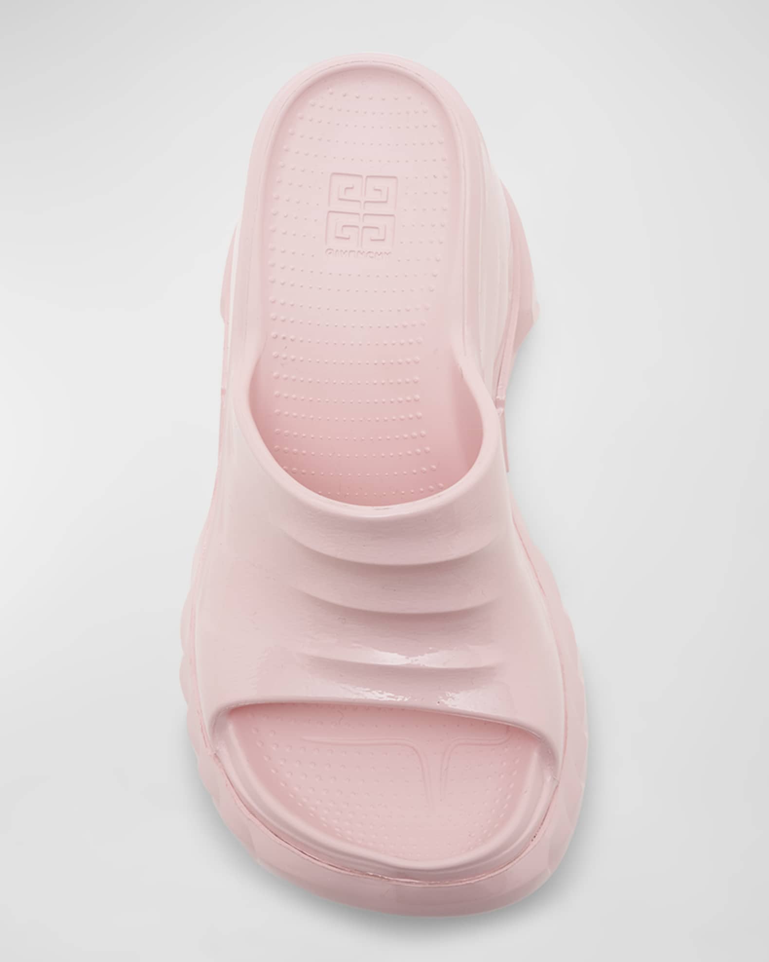 Givenchy Marshmallow Rubber Wedge Slide Sandals | Neiman Marcus