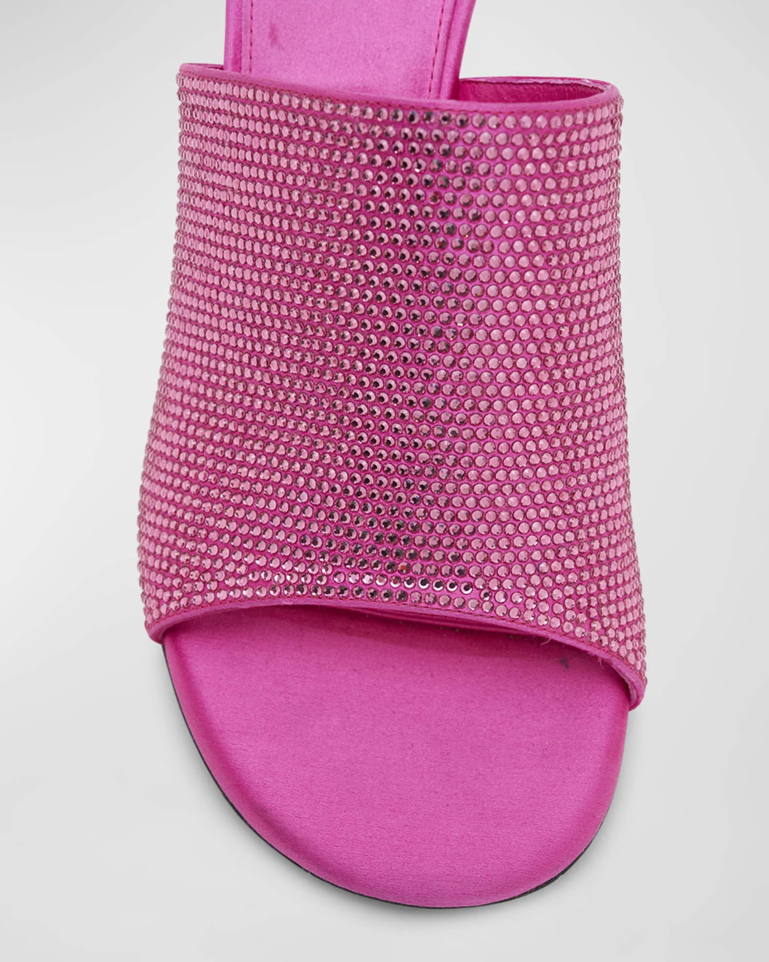 Givenchy Strass 4G Slim Cube-Heel Mule Sandals | Neiman Marcus