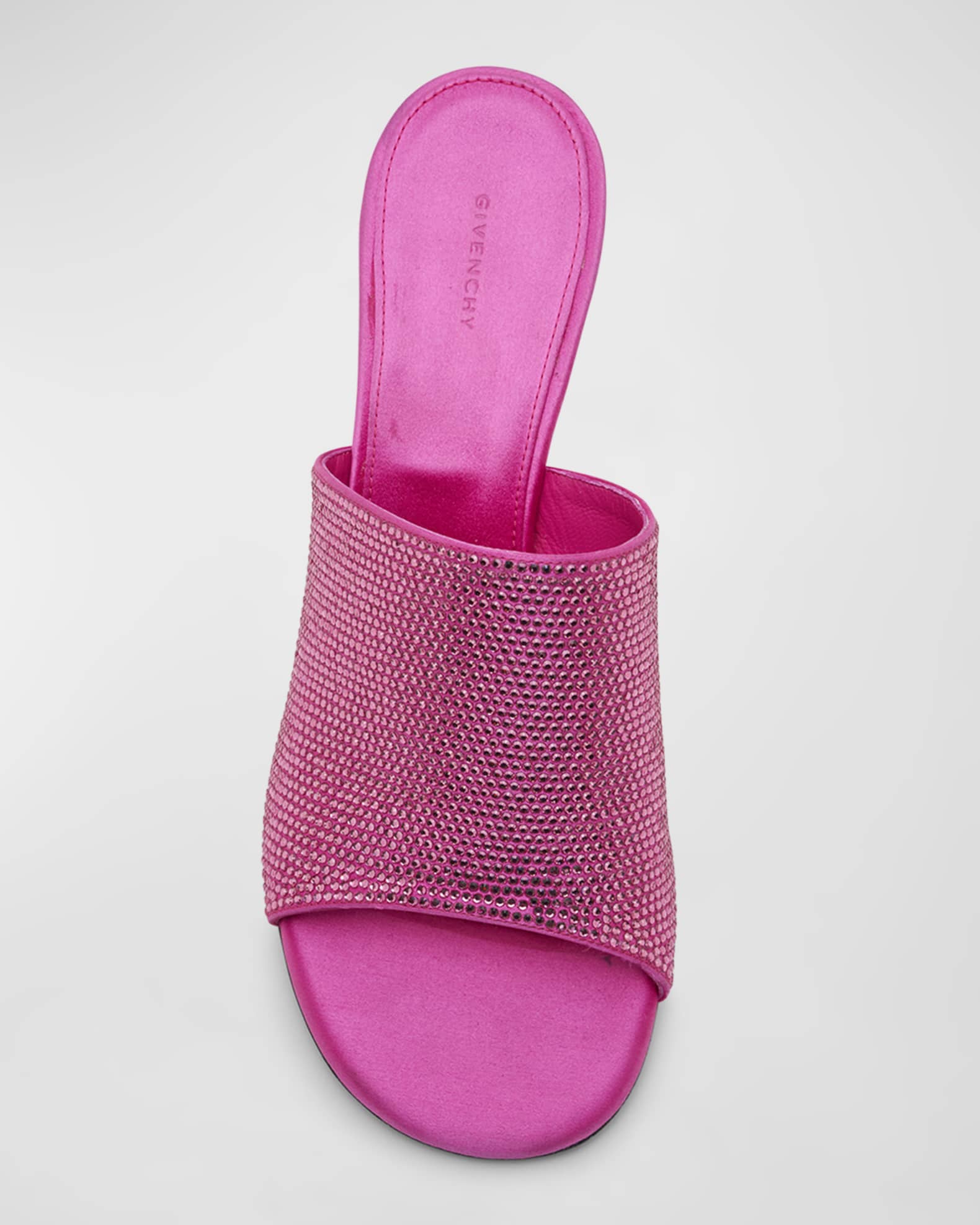 Givenchy Strass 4G Slim Cube-Heel Mule Sandals | Neiman Marcus