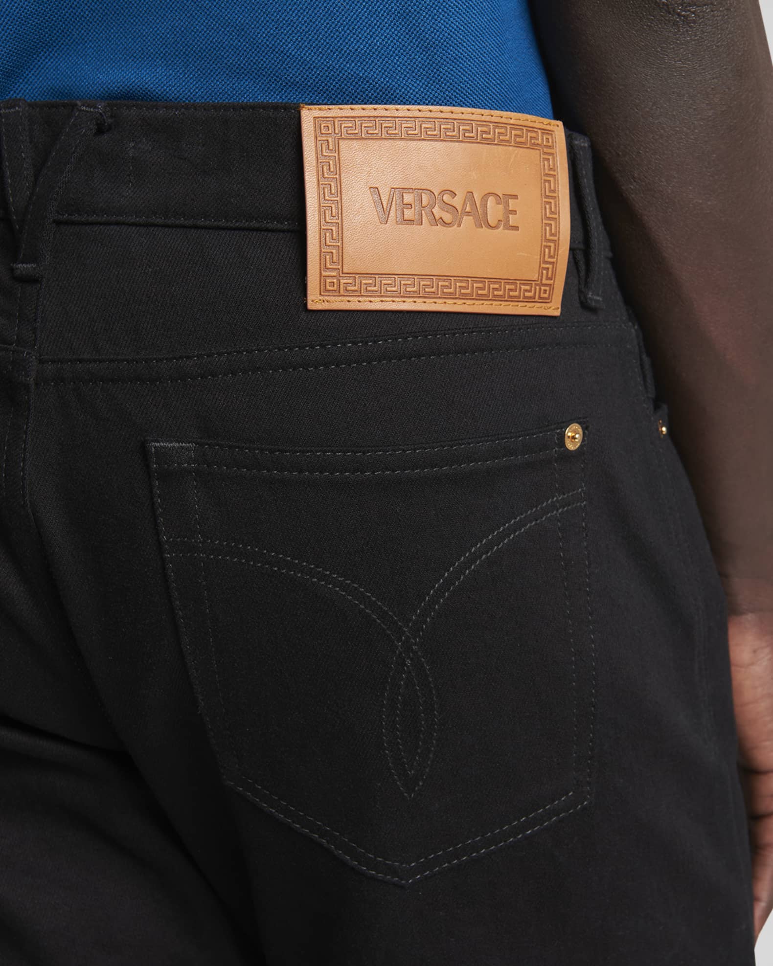 Versace Men's Medusa Straight-Leg Jeans | Neiman Marcus