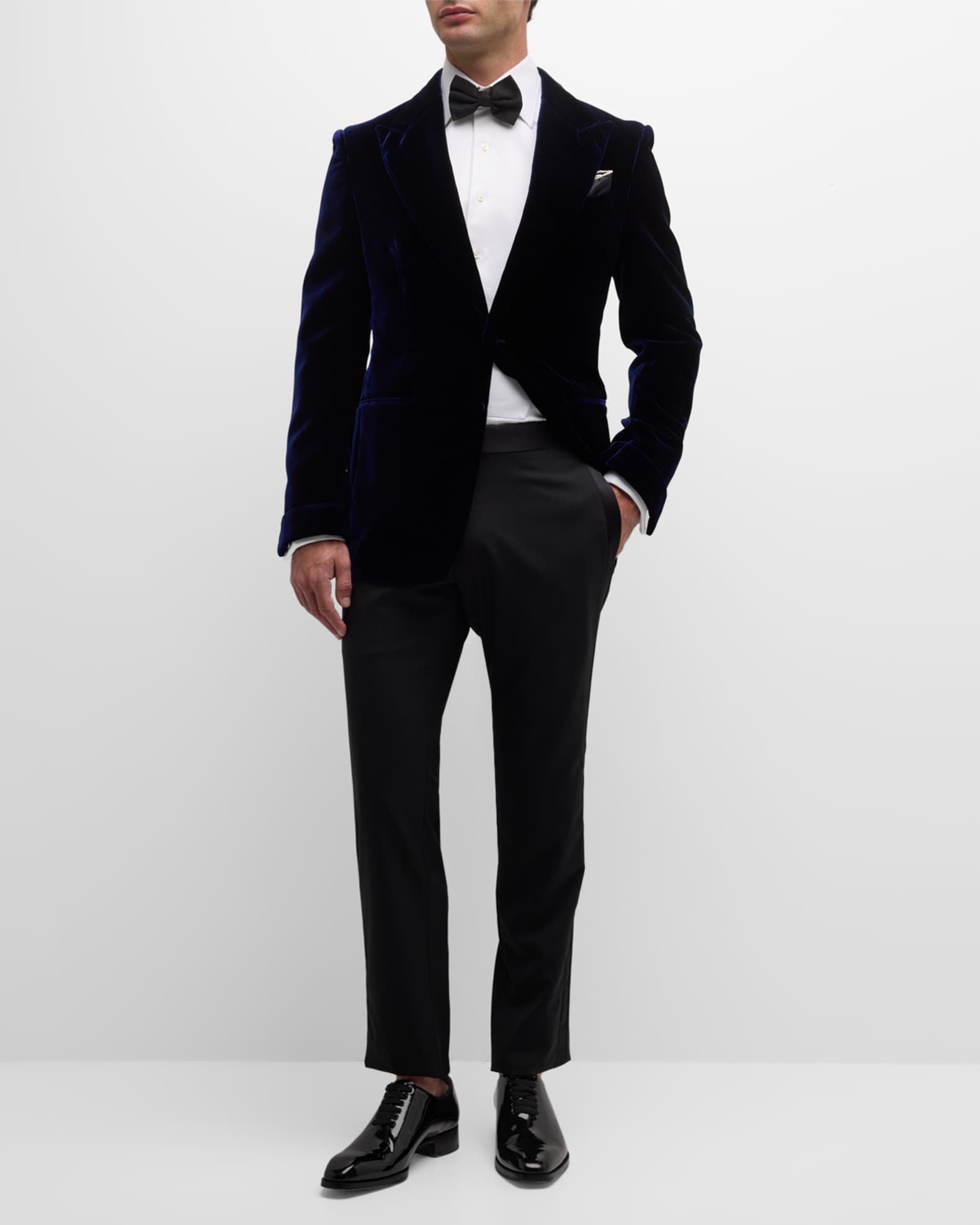 TOM FORD Men's Wool-Silk Velvet Cocktail Jacket | Neiman Marcus