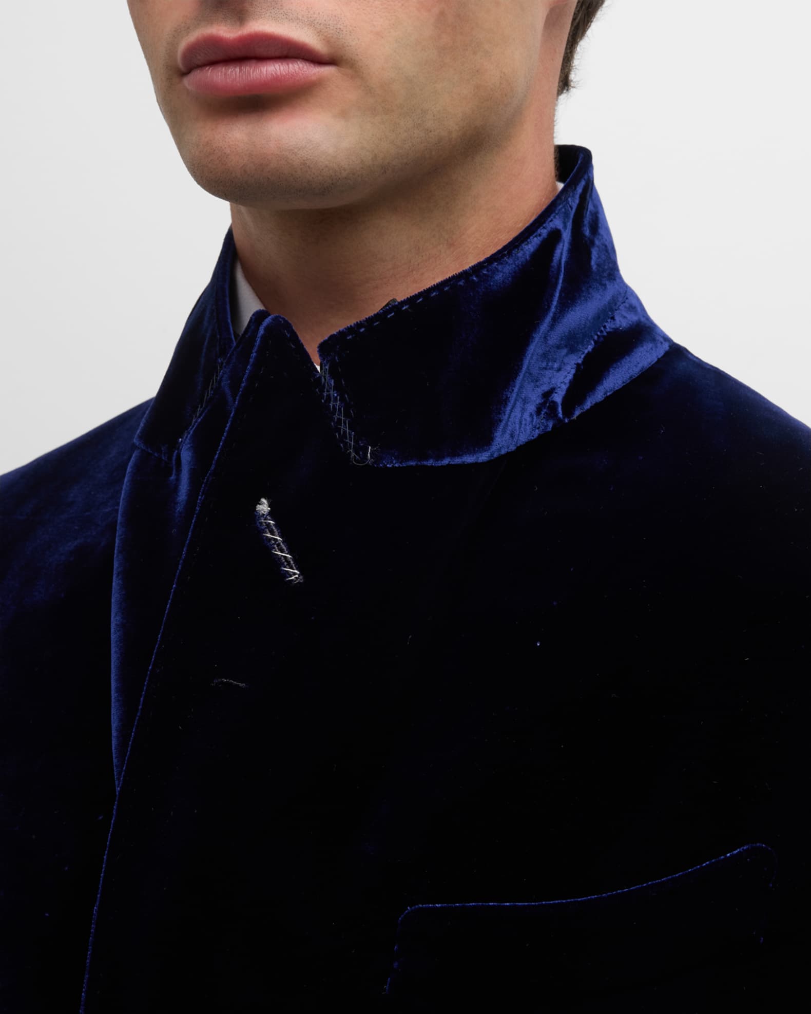 TOM FORD Men's Wool-Silk Velvet Cocktail Jacket | Neiman Marcus