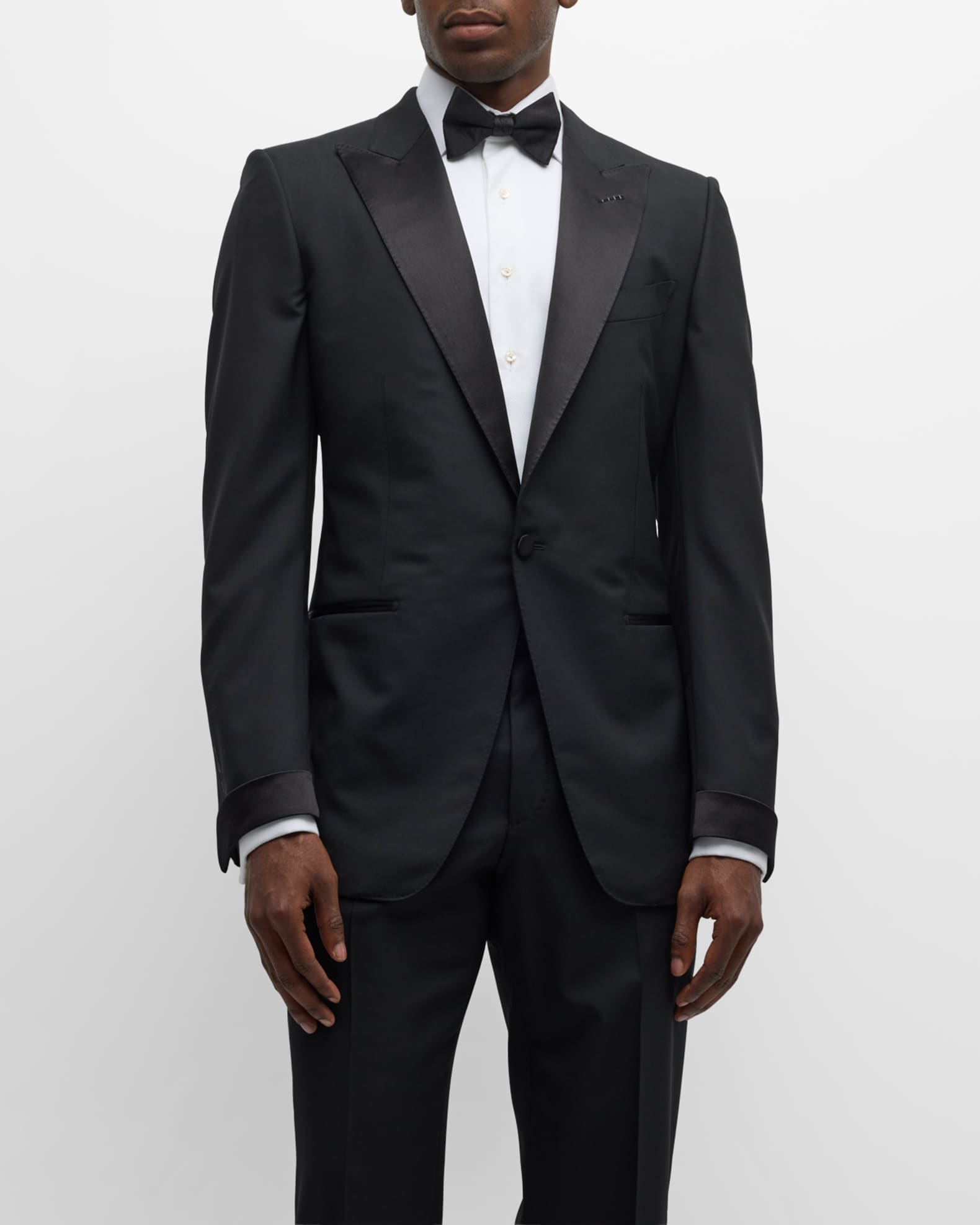 TOM FORD Men's Peak-Lapel Wool Tuxedo | Neiman Marcus