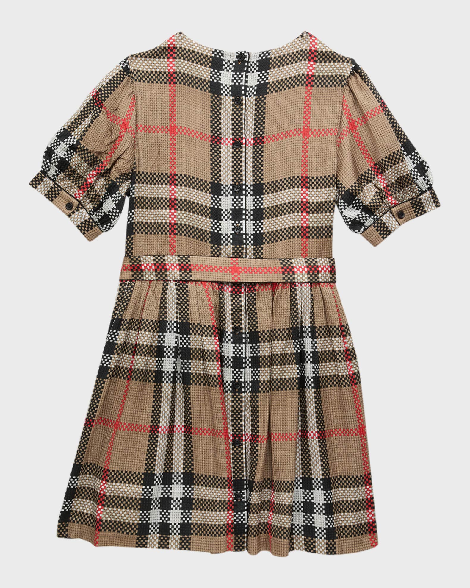 Burberry Girl's Marva Check-Print Dress, Size 3-14 | Neiman Marcus