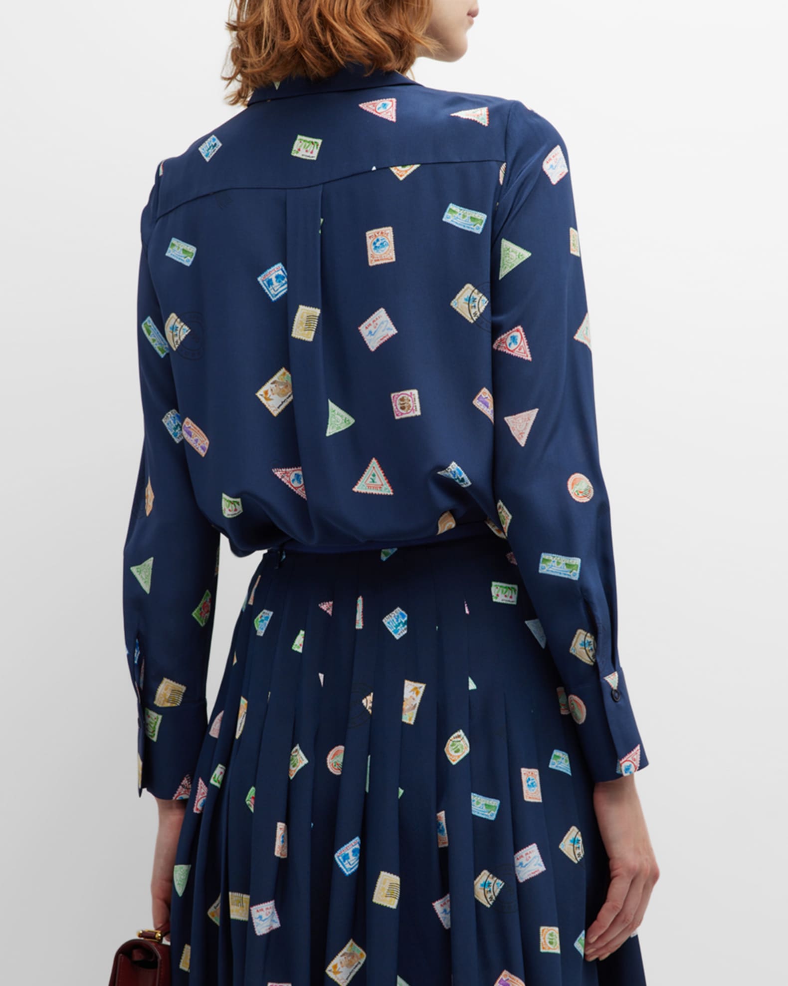 Silk Stamp-Print Collection | Neiman Marcus