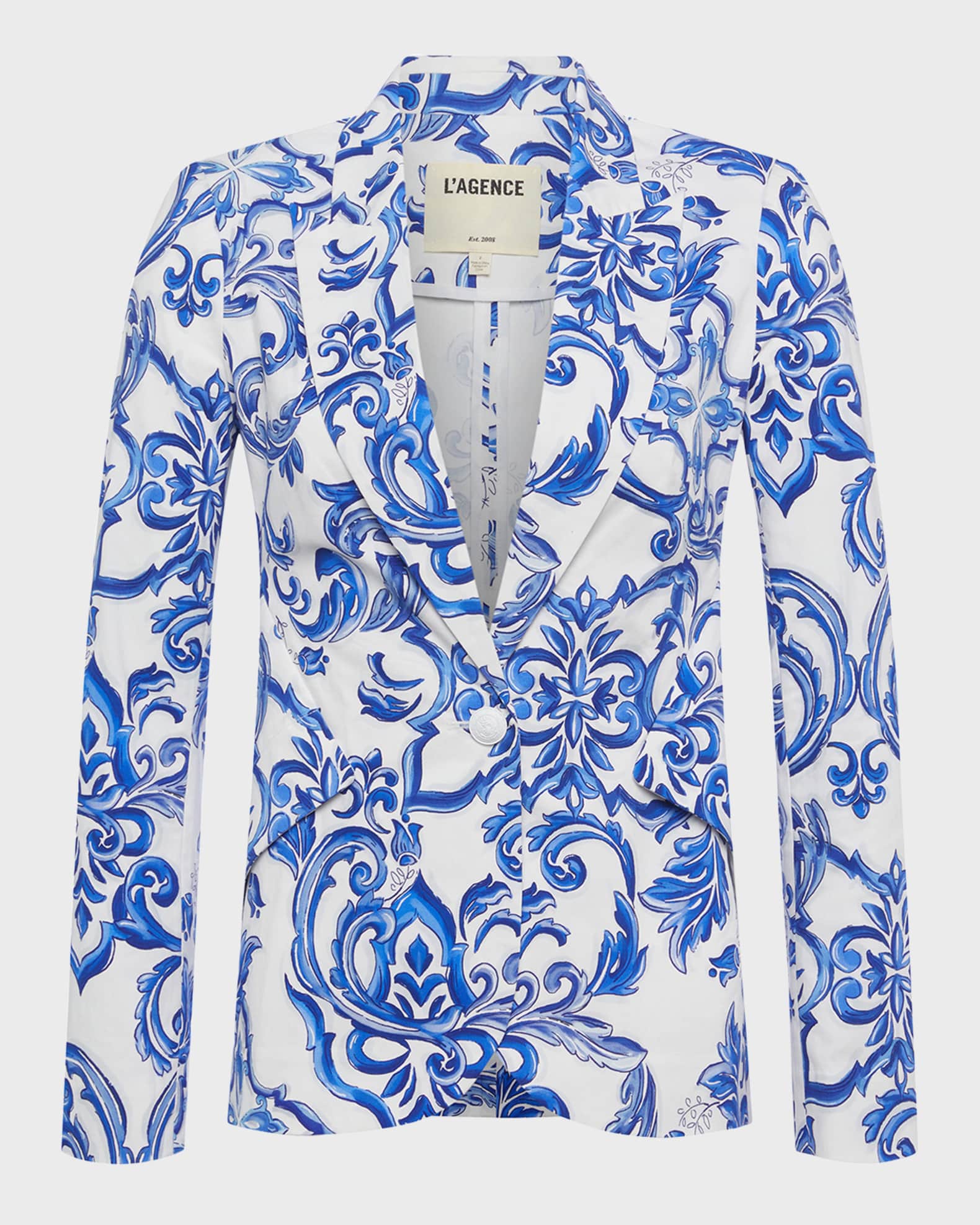 L'Agence Chamberlain Single-Breasted Blazer | Neiman Marcus