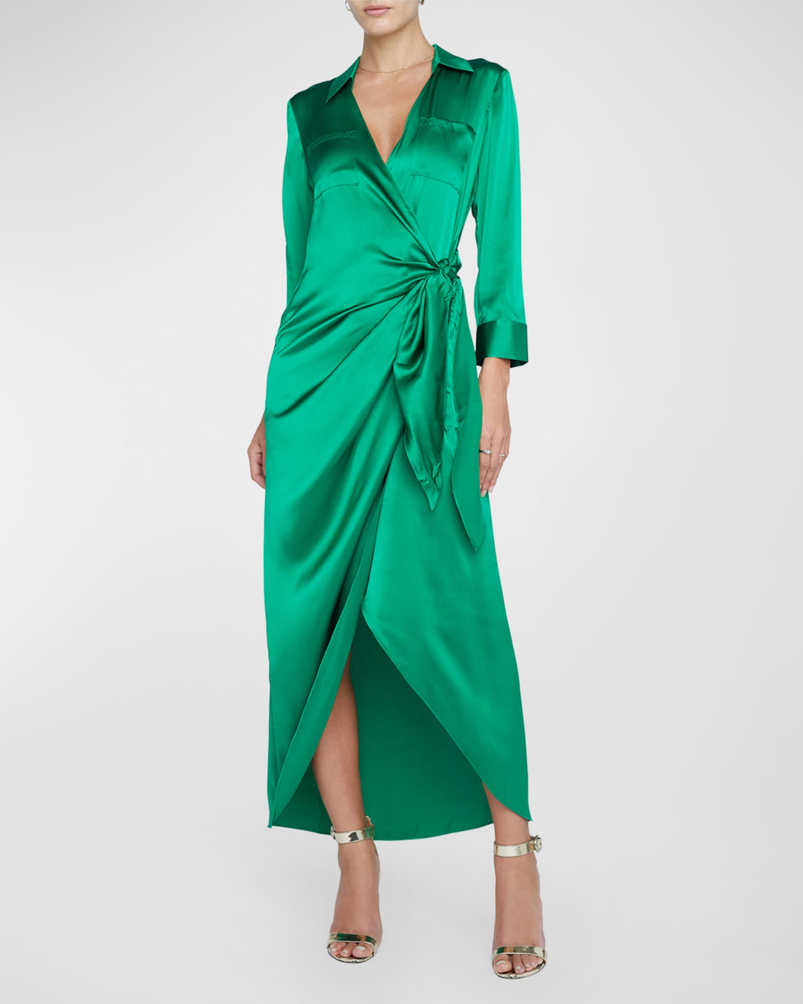 L Agence Silk Dress