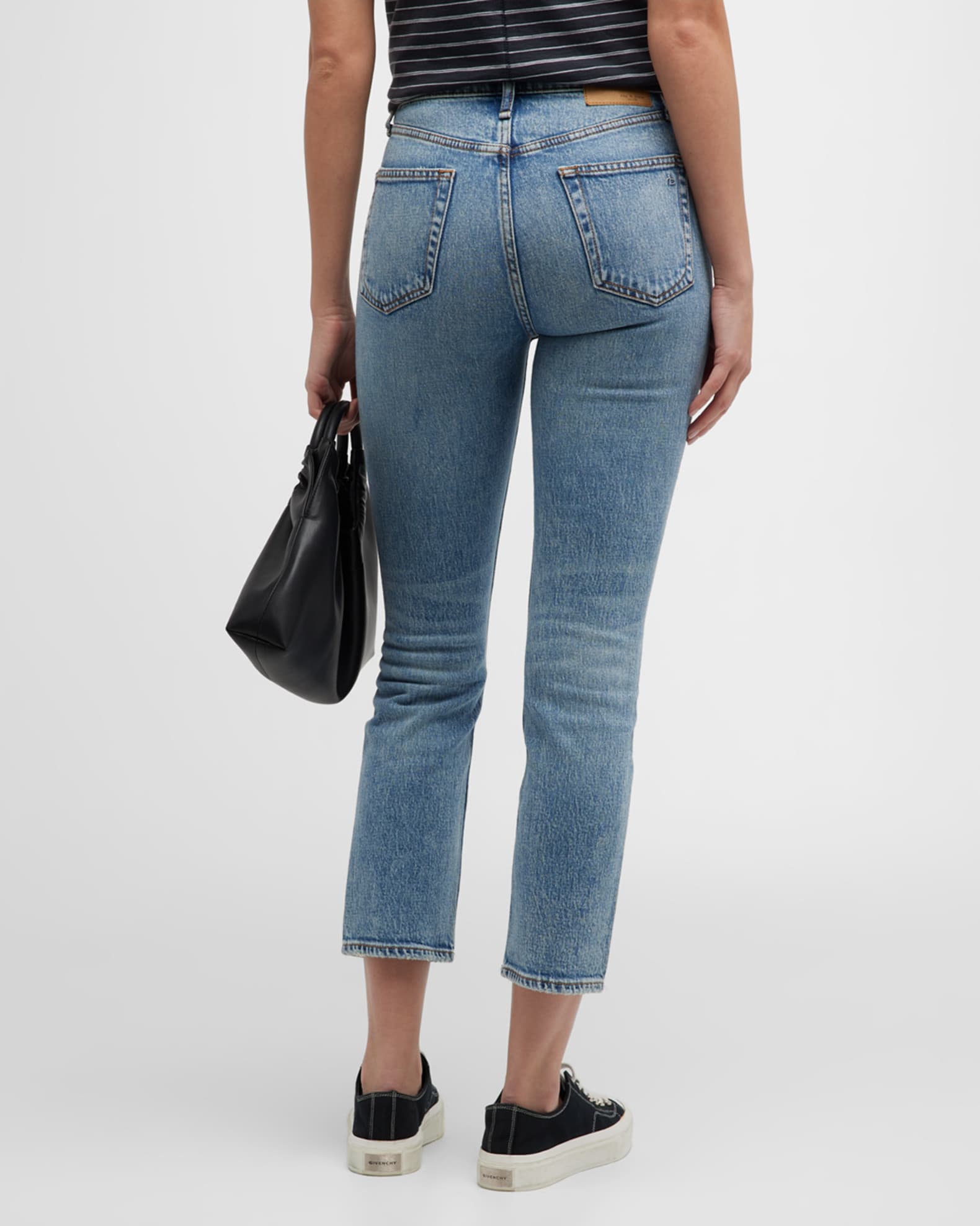 Rag & Bone Wren Distressed Slim Straight Jeans | Neiman Marcus