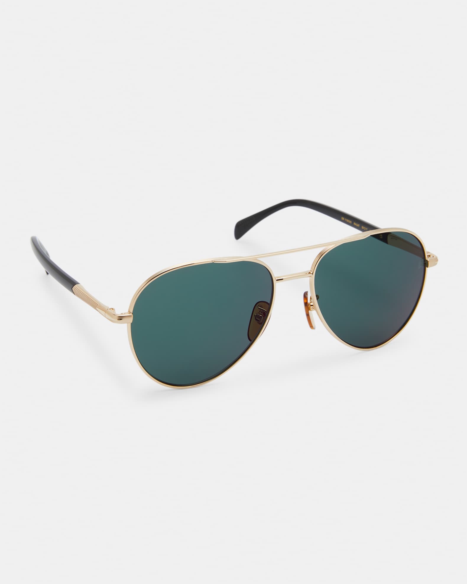 David Beckham Men's Metal Double-Bridge Aviator Sunglasses | Neiman Marcus