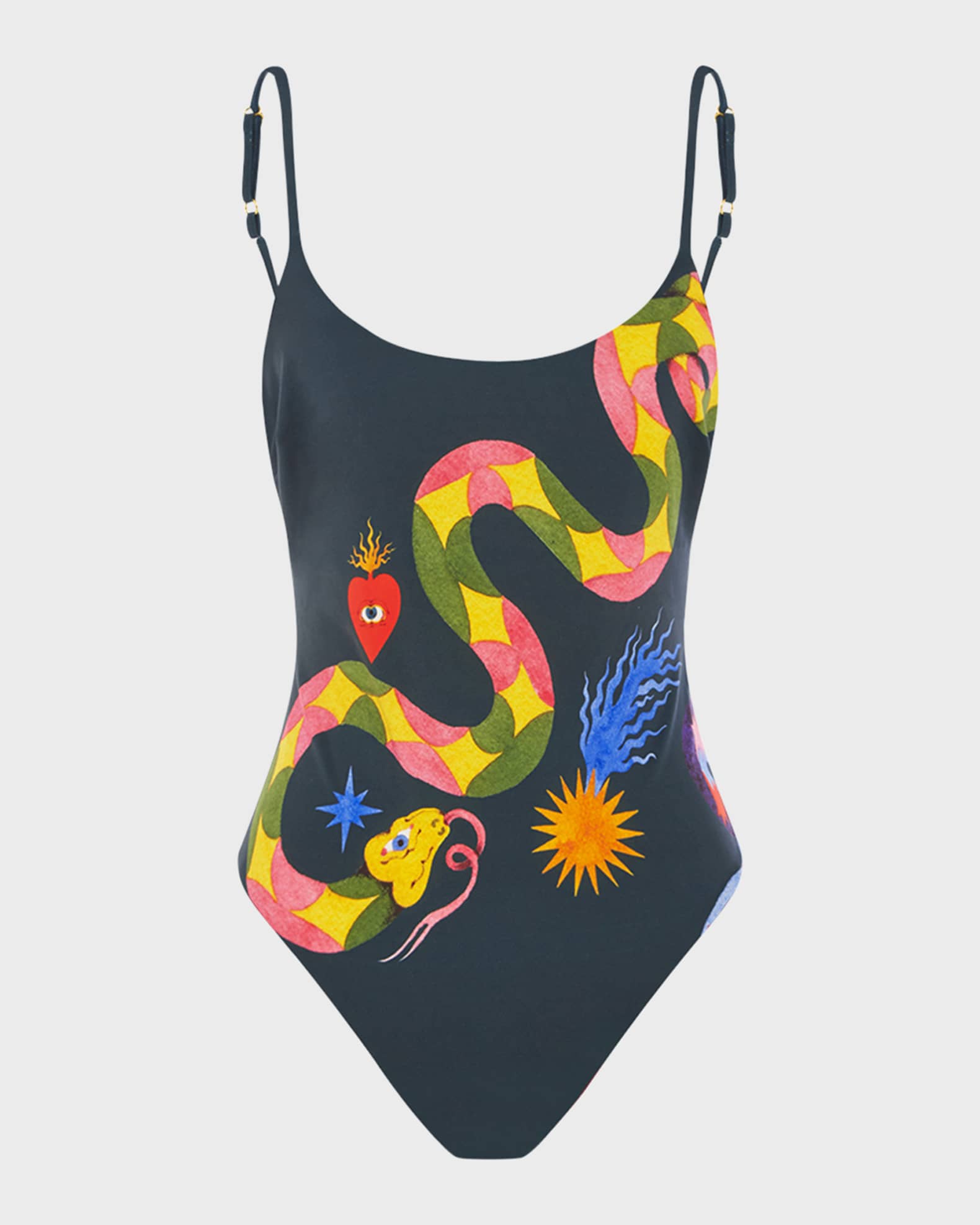ALEMAIS Guardian Snake One-Piece Swimsuit | Neiman Marcus