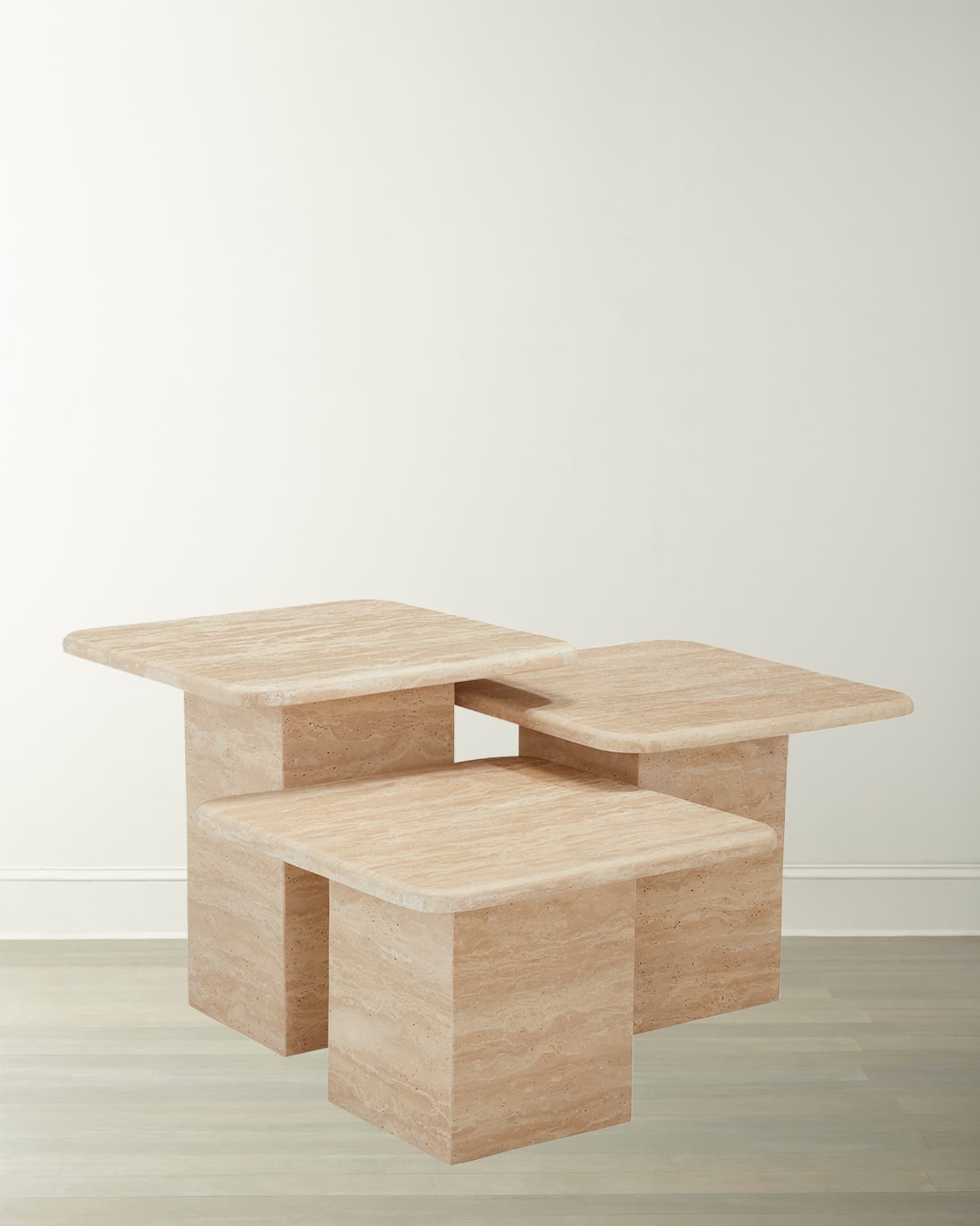 Travertine Nesting Tables | Neiman Marcus