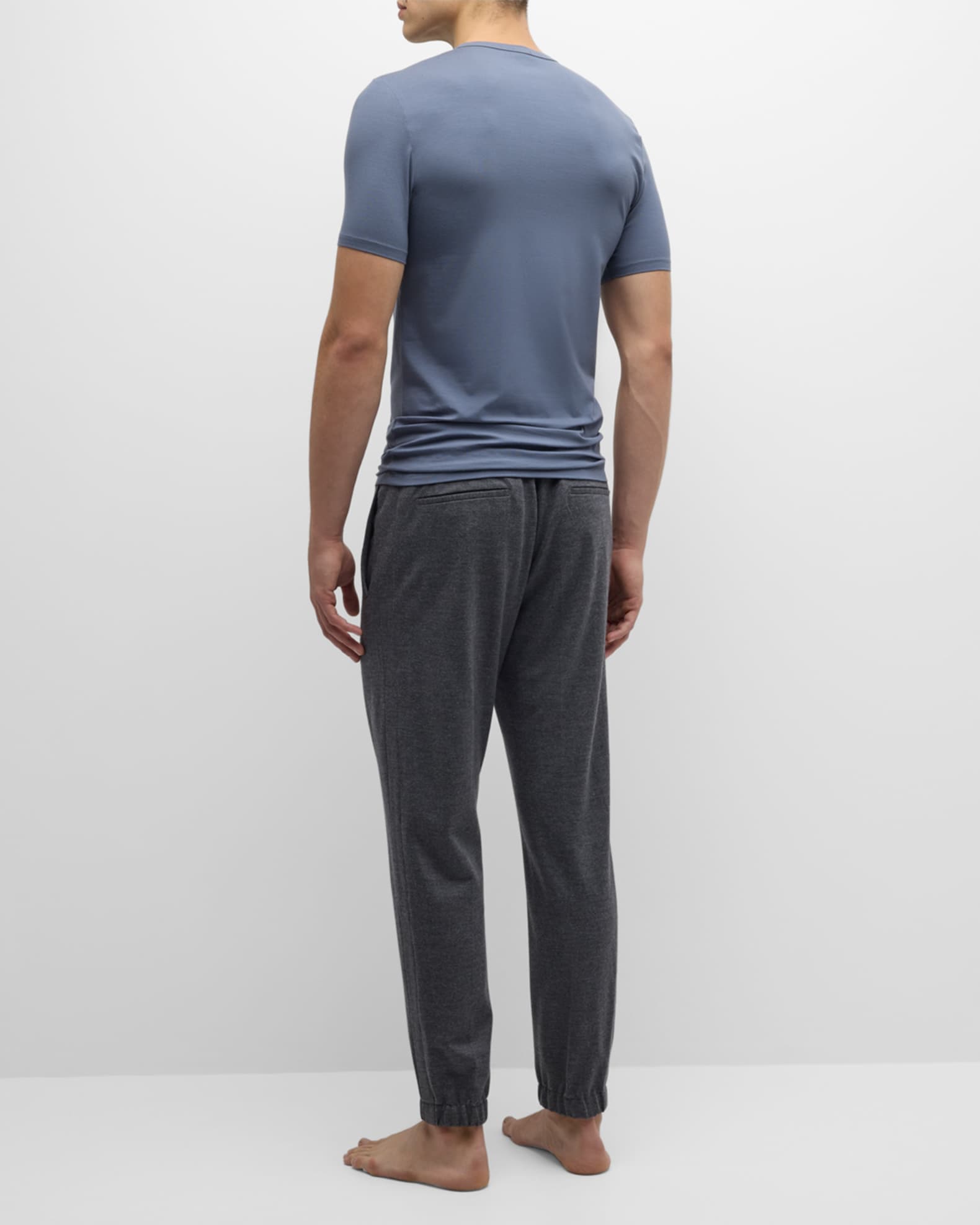 Zimmerli Men's 700 Pureness Slim Fit V-Neck T-Shirt | Neiman Marcus