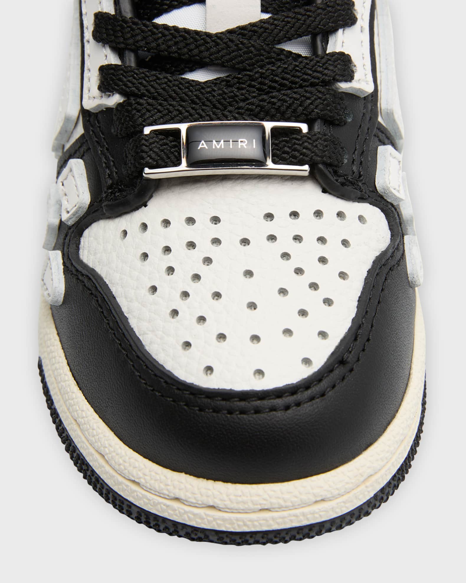 Amiri Kid's Skel Low-Top Leather Sneakers | Neiman Marcus
