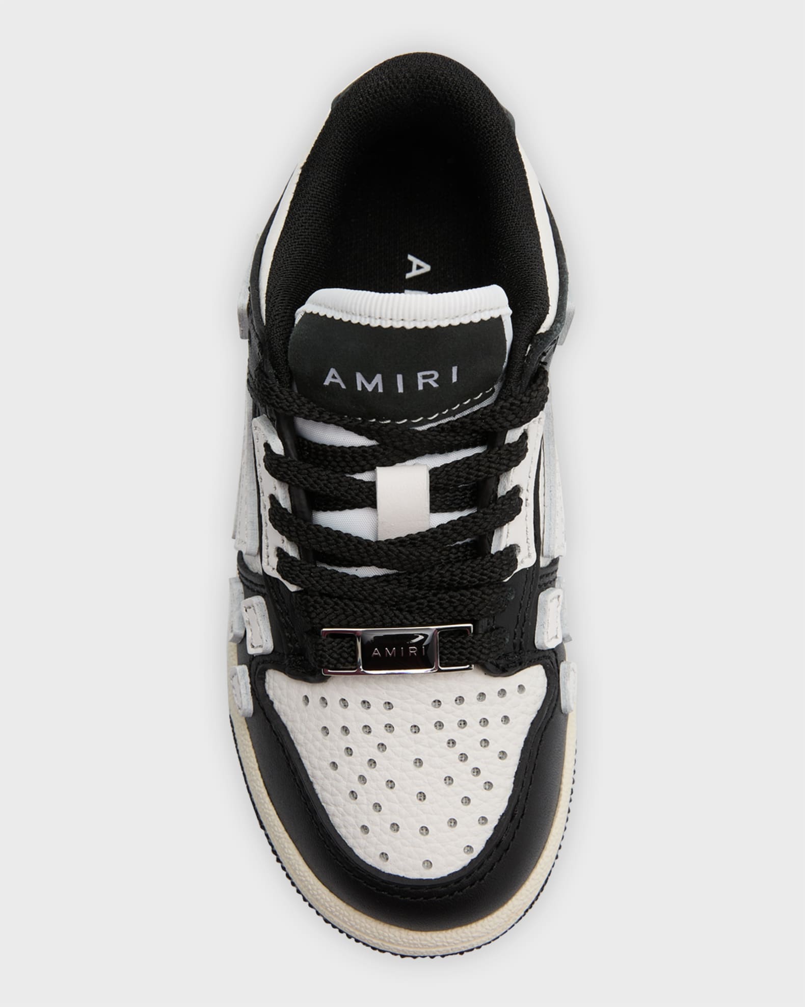 Amiri Kid's Skel Low-Top Leather Sneakers | Neiman Marcus