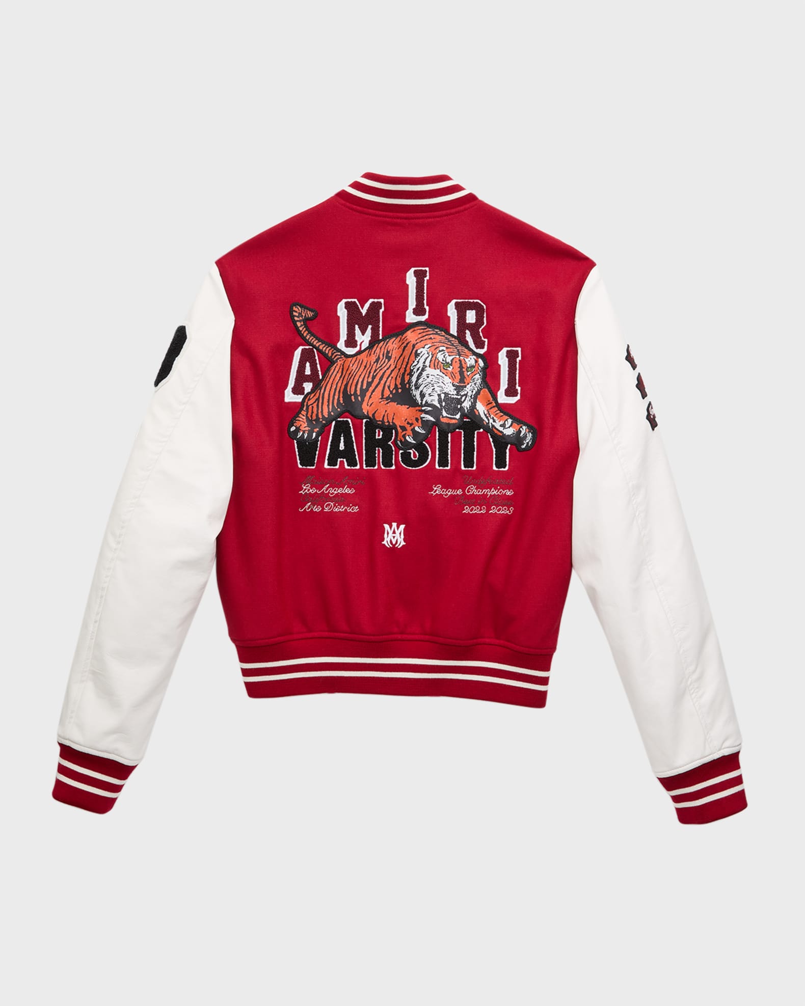 Amiri Kid's Varsity Patch Bomber Wool Jacket, Size 4-12 | Neiman Marcus
