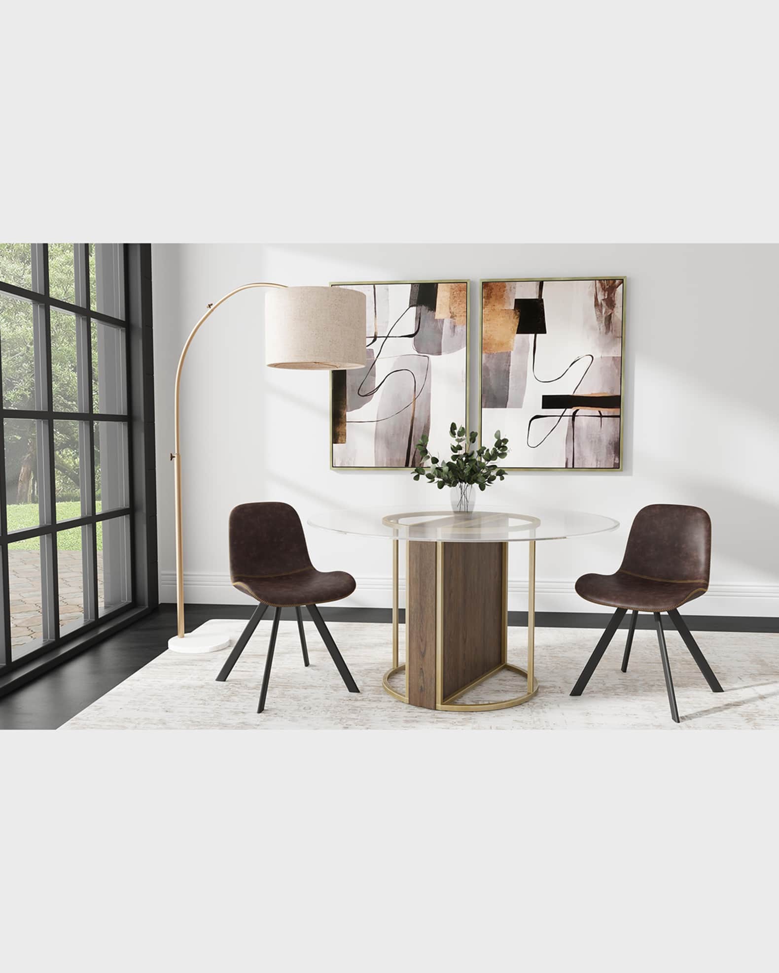 Katherine Noble by BMC Sommer 54" Round Dining Table | Neiman Marcus