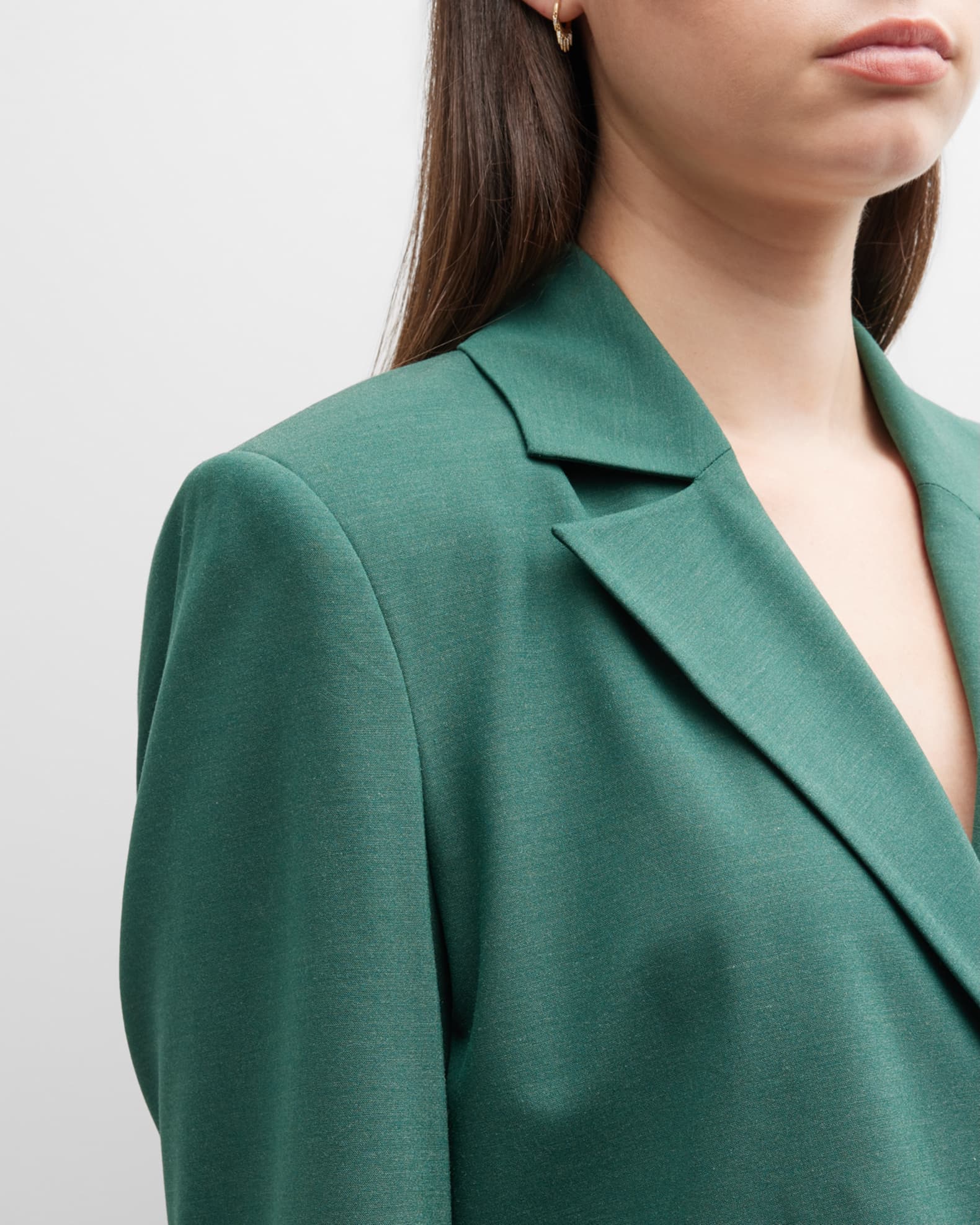 Drapey Melange Suit | Neiman Marcus