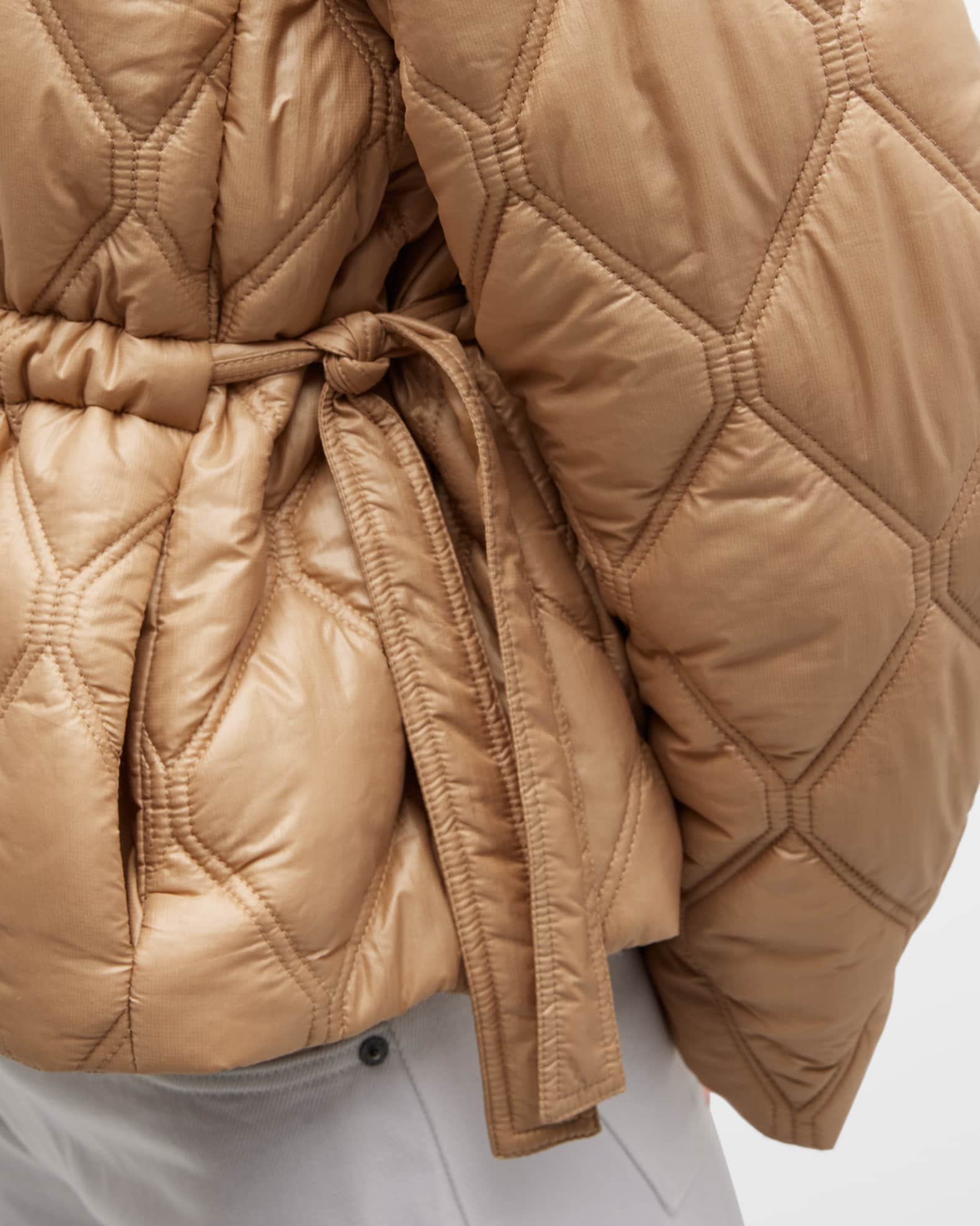 Ganni Shiny Quilted Jacket | Neiman Marcus