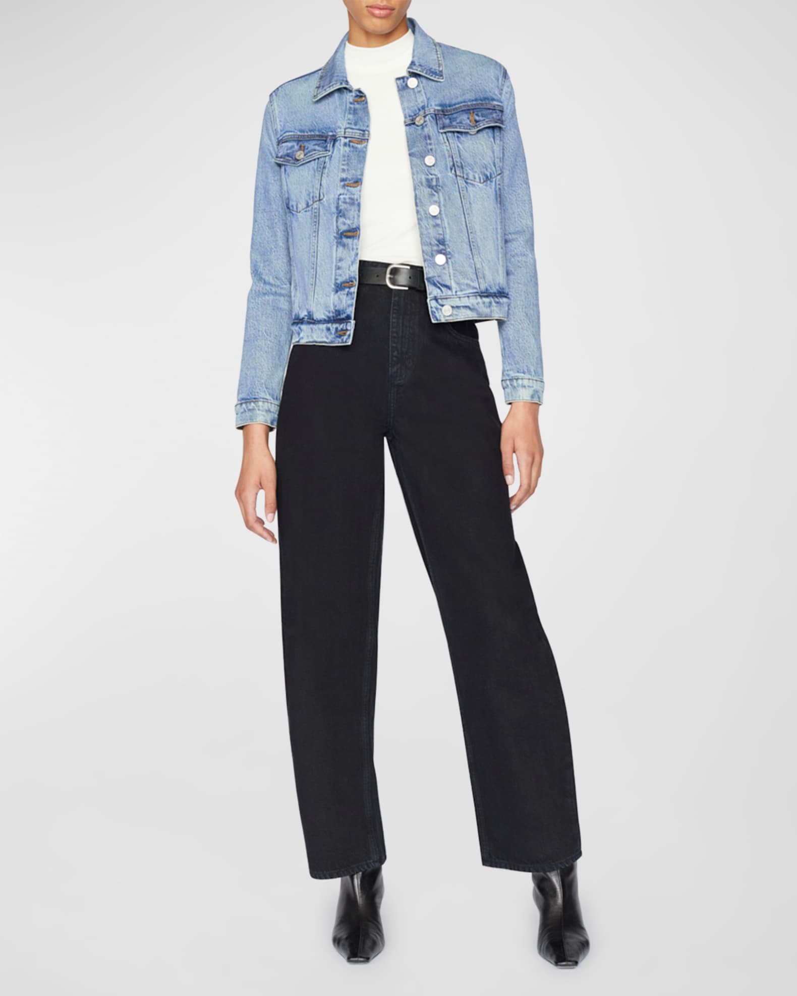 FRAME Le Vintage Denim Jacket | Neiman Marcus