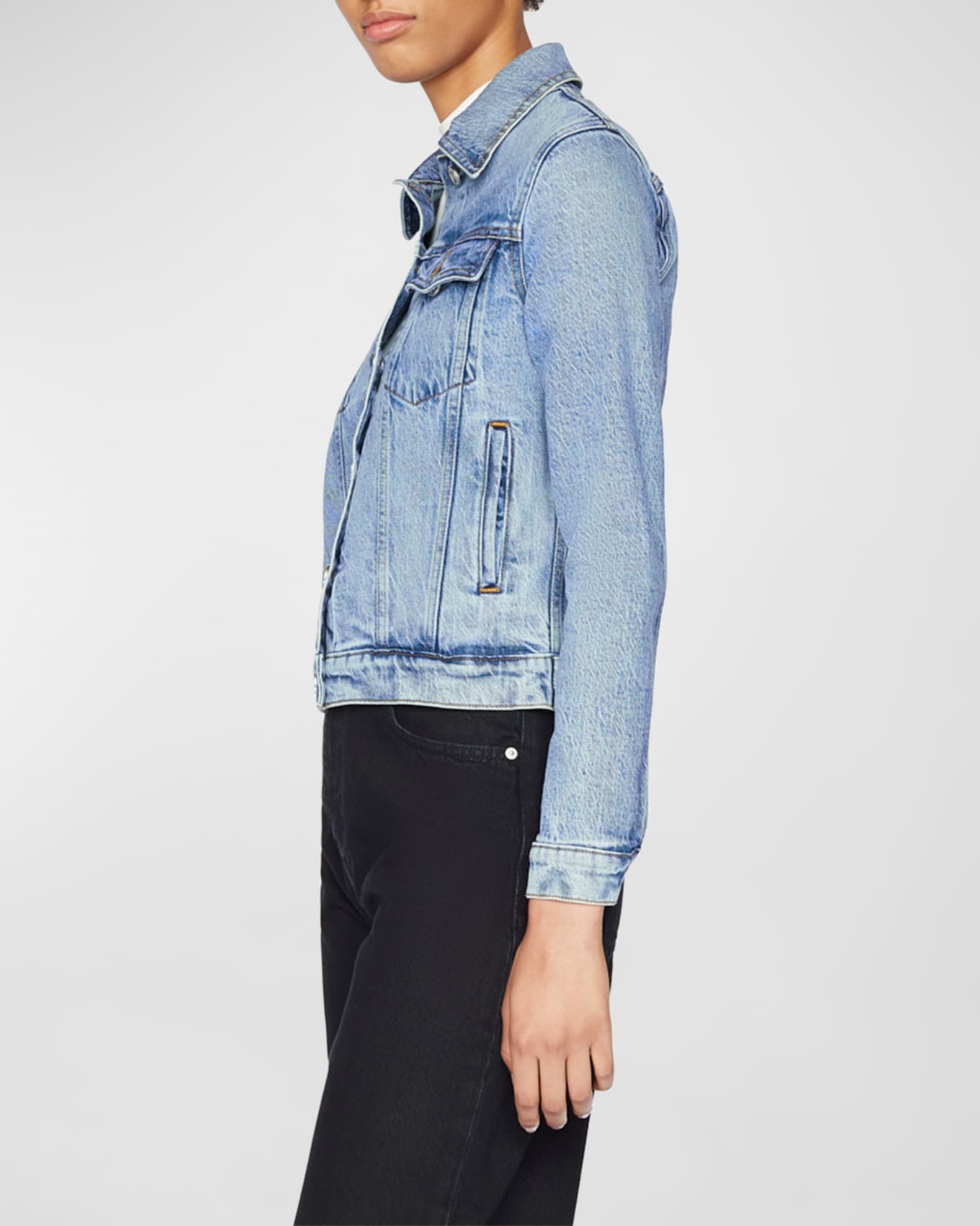 FRAME Le Vintage Denim Jacket | Neiman Marcus