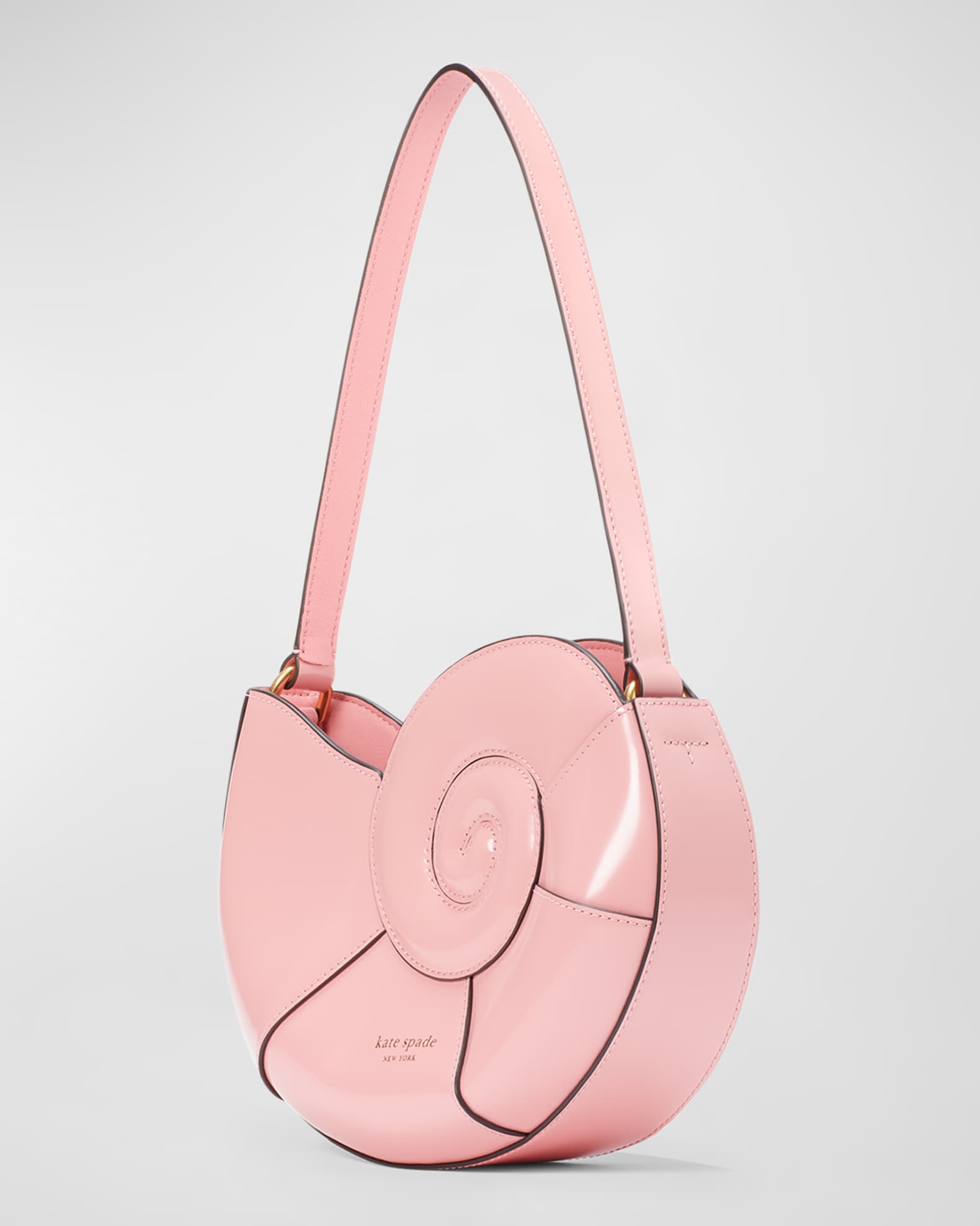 kate spade new york what the shell leather nautilus shoulder bag ...