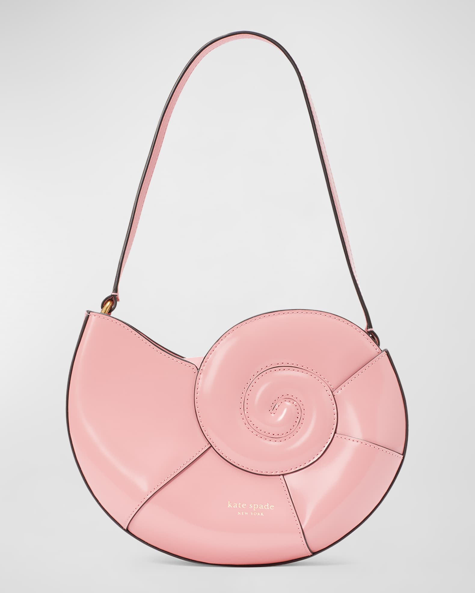 kate spade new york what the shell leather nautilus shoulder bag ...