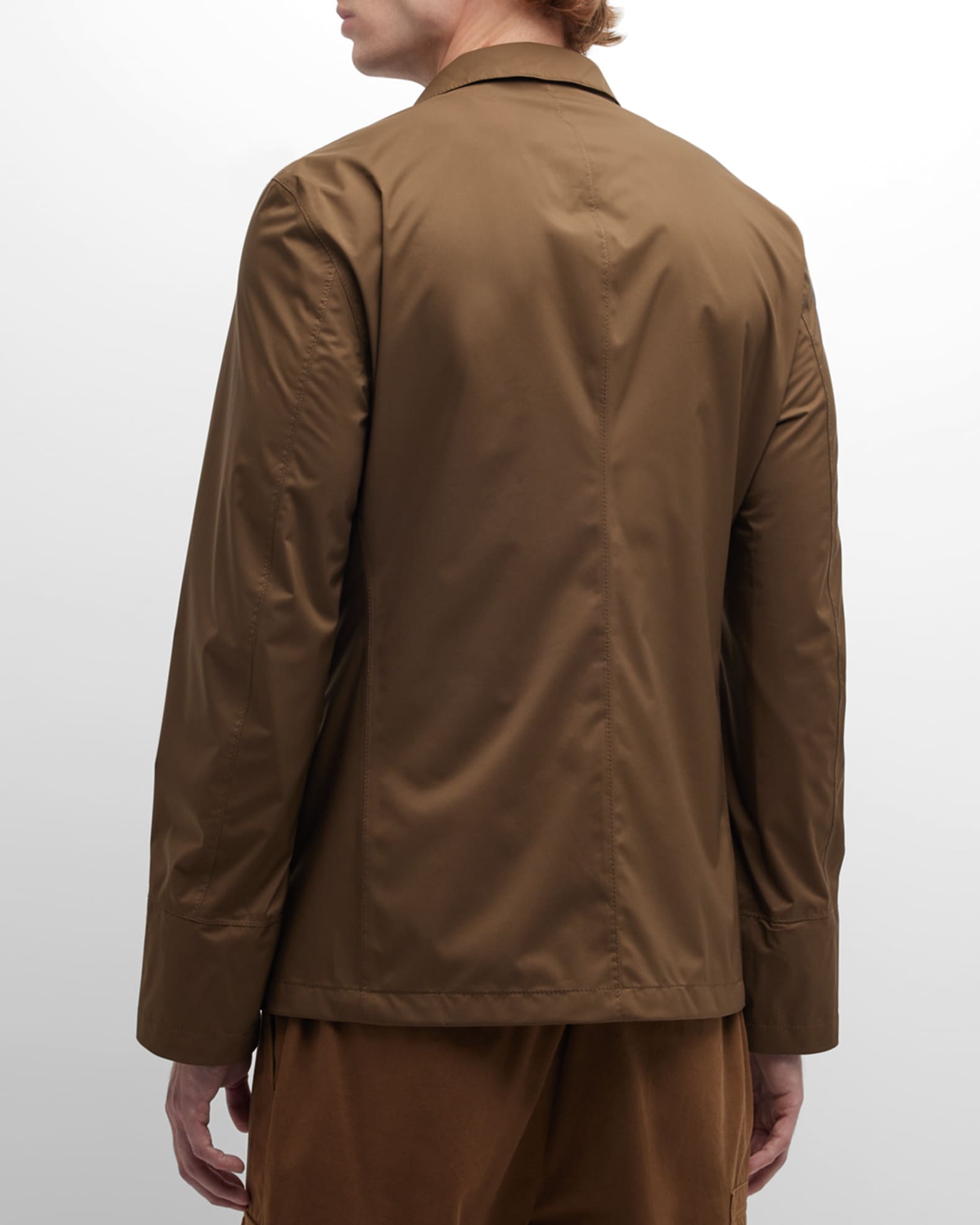 BOSS Men's Concealed Zip Rain Jacket | Neiman Marcus