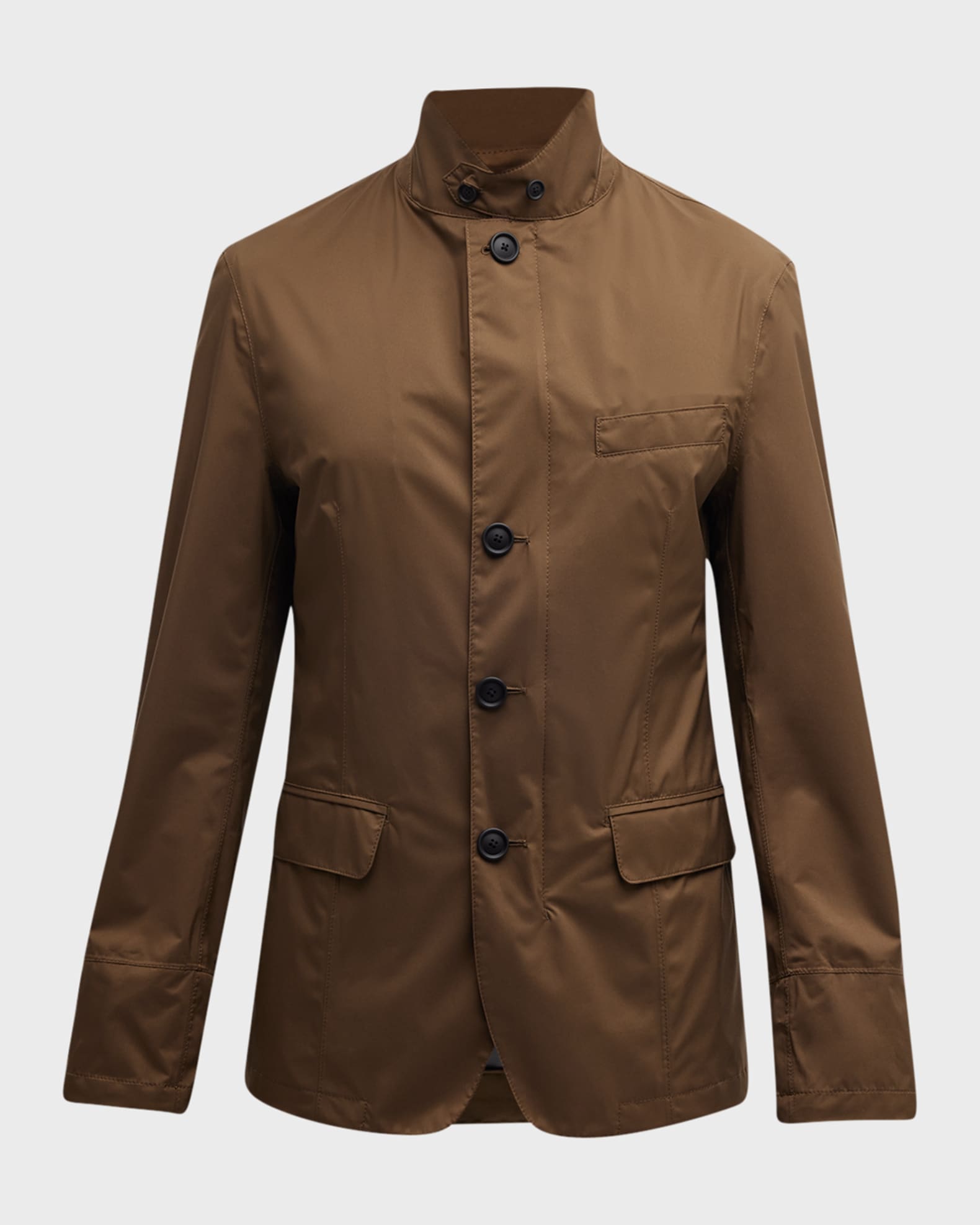 BOSS Men's Concealed Zip Rain Jacket | Neiman Marcus