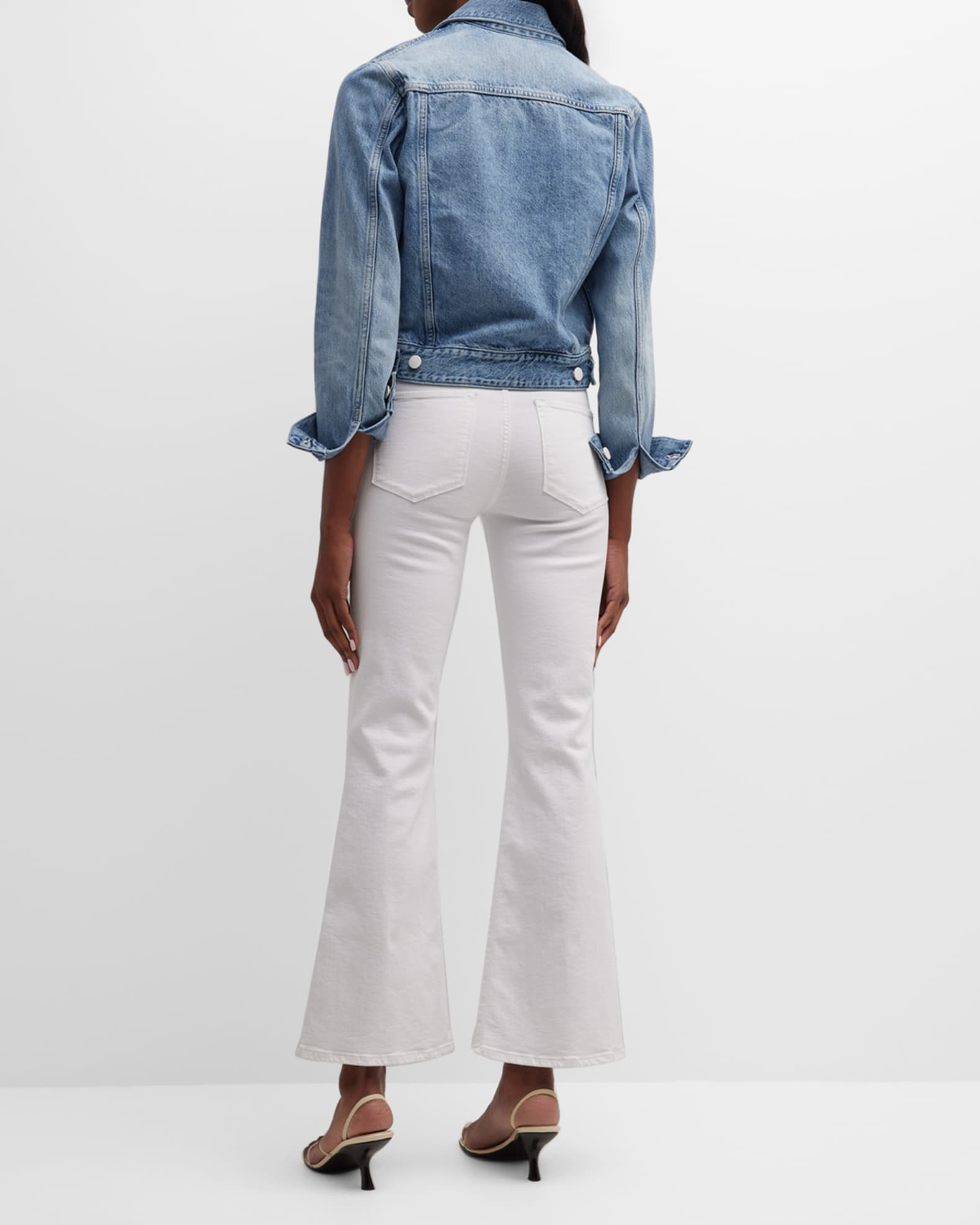 FRAME Le Easy Flare Ankle Jeans | Neiman Marcus