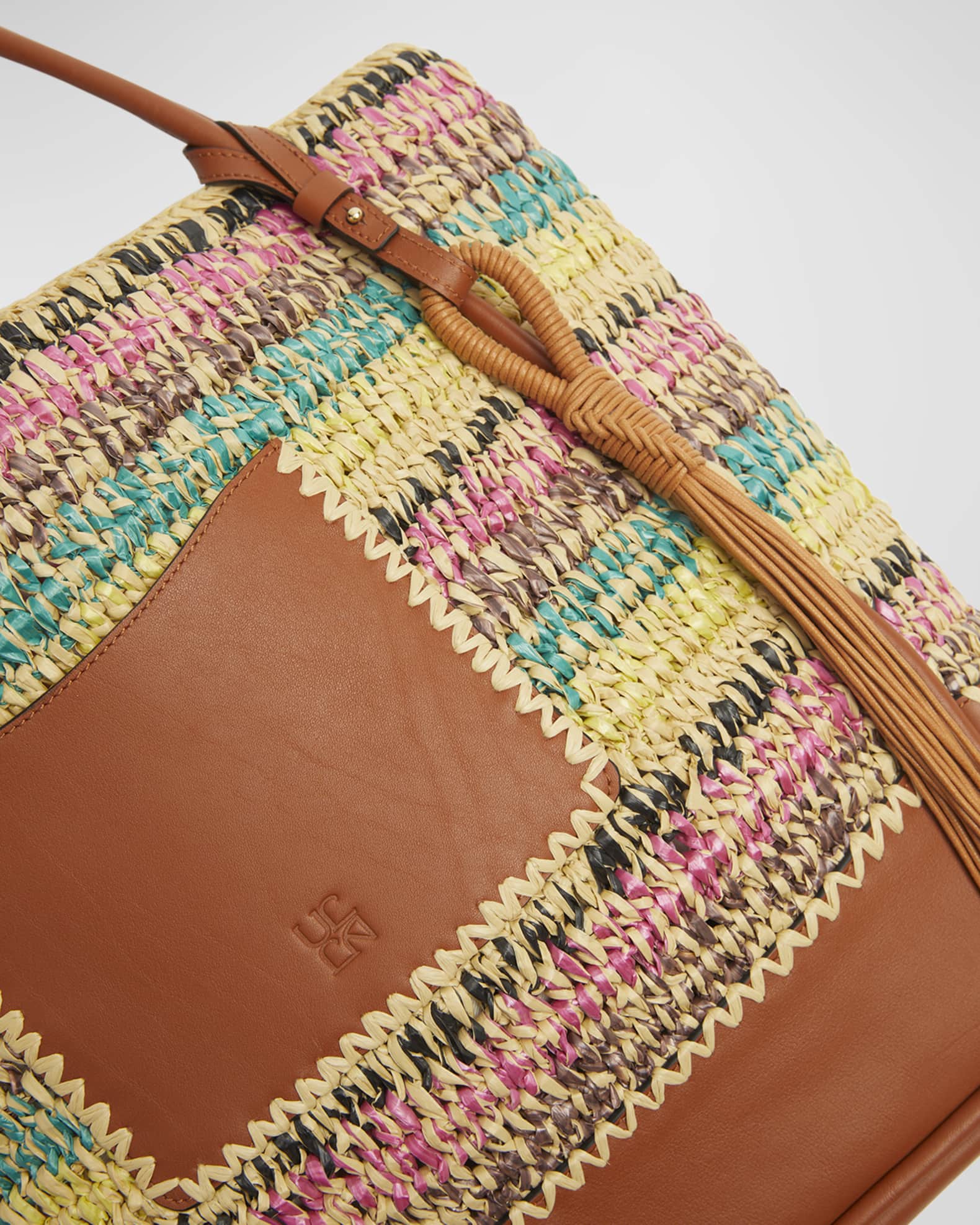 Ulla Johnson Maya Raffia Shopper Tote Bag | Neiman Marcus