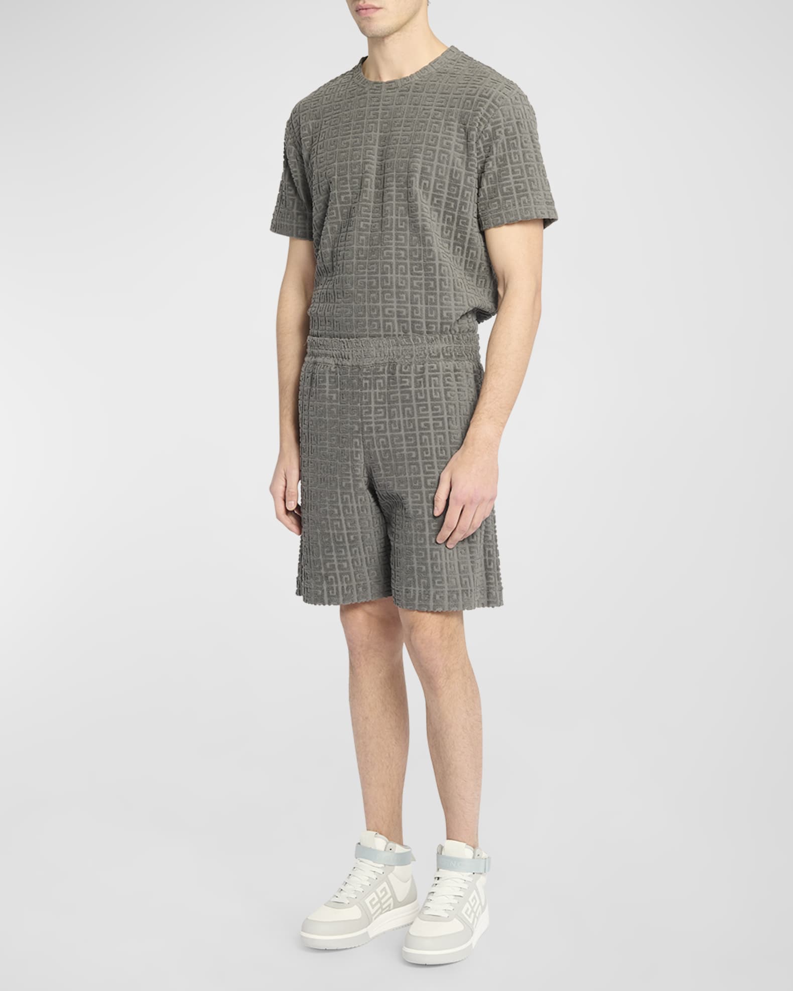 Givenchy Men's 4G Terry Shorts | Neiman Marcus