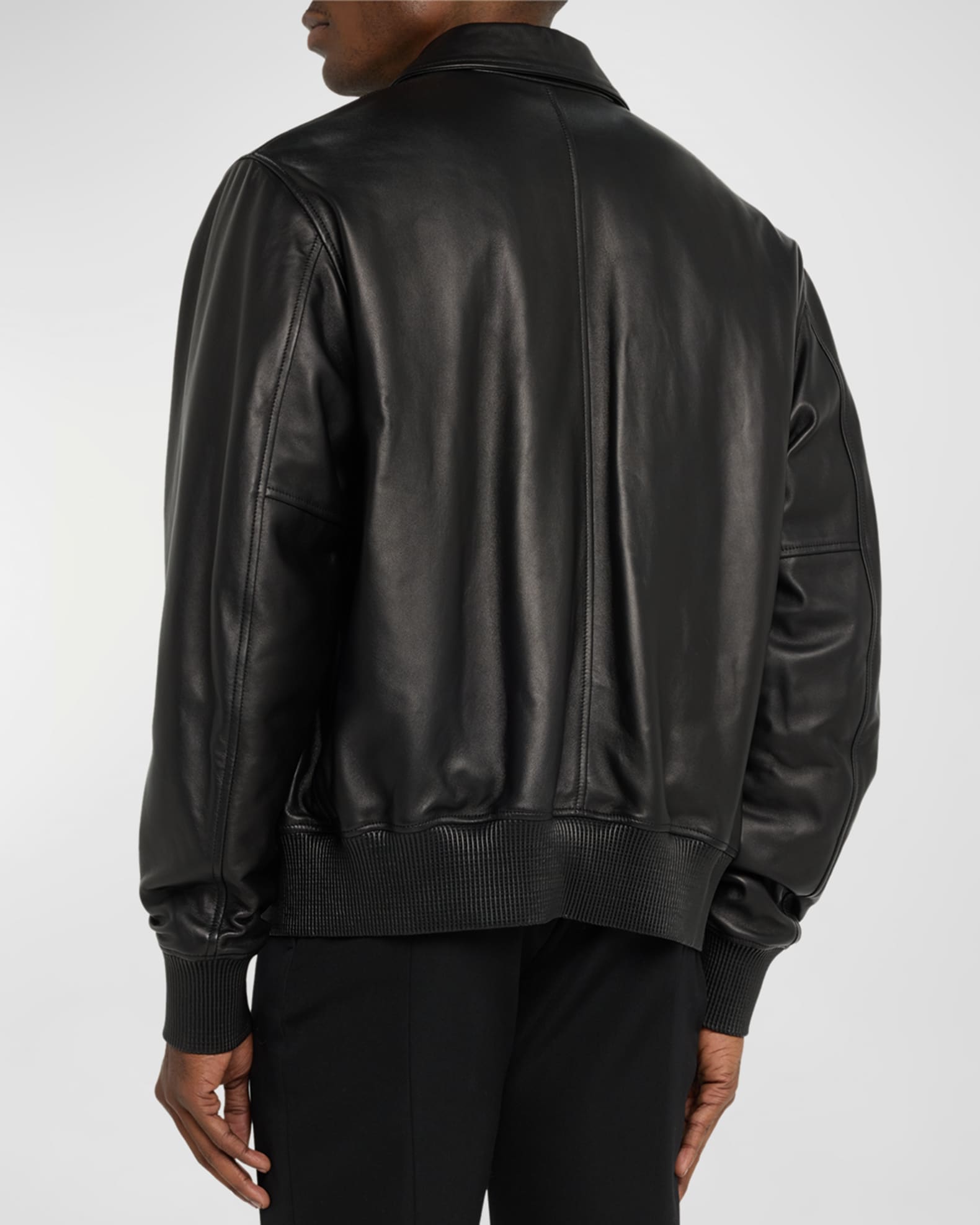 Givenchy Men's Studded Leather Varsity Jacket | Neiman Marcus