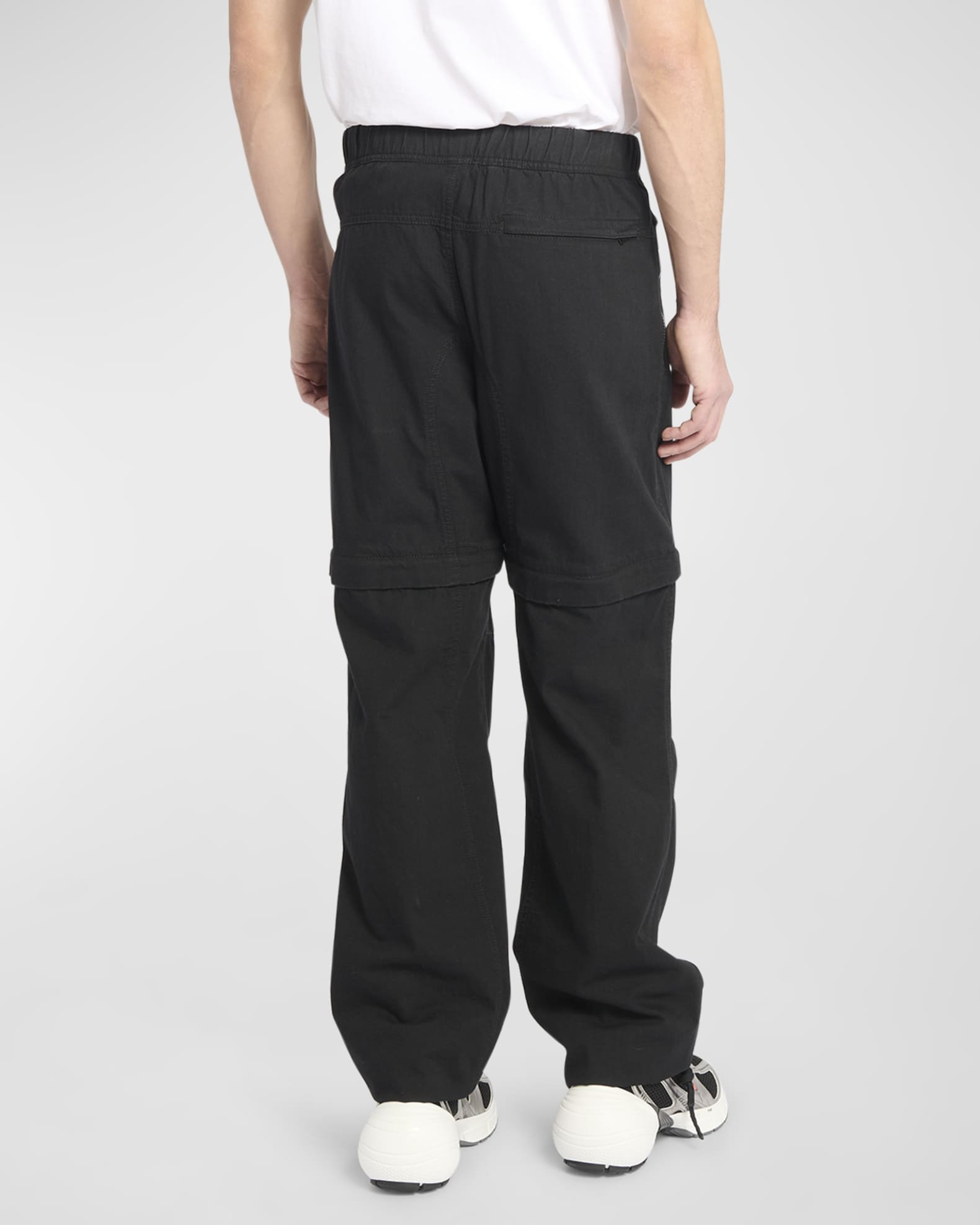 Givenchy Men's Chambray Zip-Off Jogger Pants | Neiman Marcus