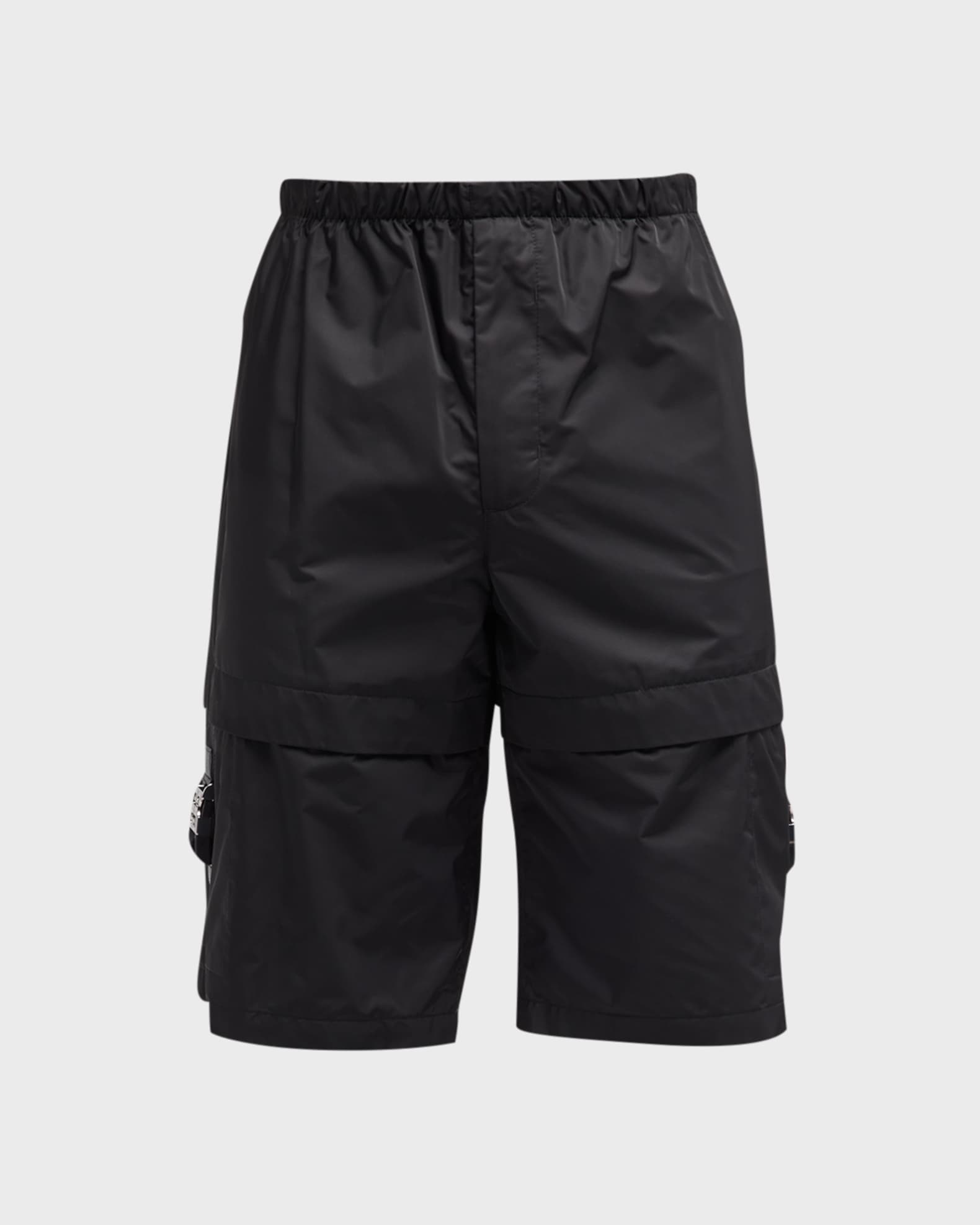 Givenchy Men's Cargo Buckle Shorts | Neiman Marcus