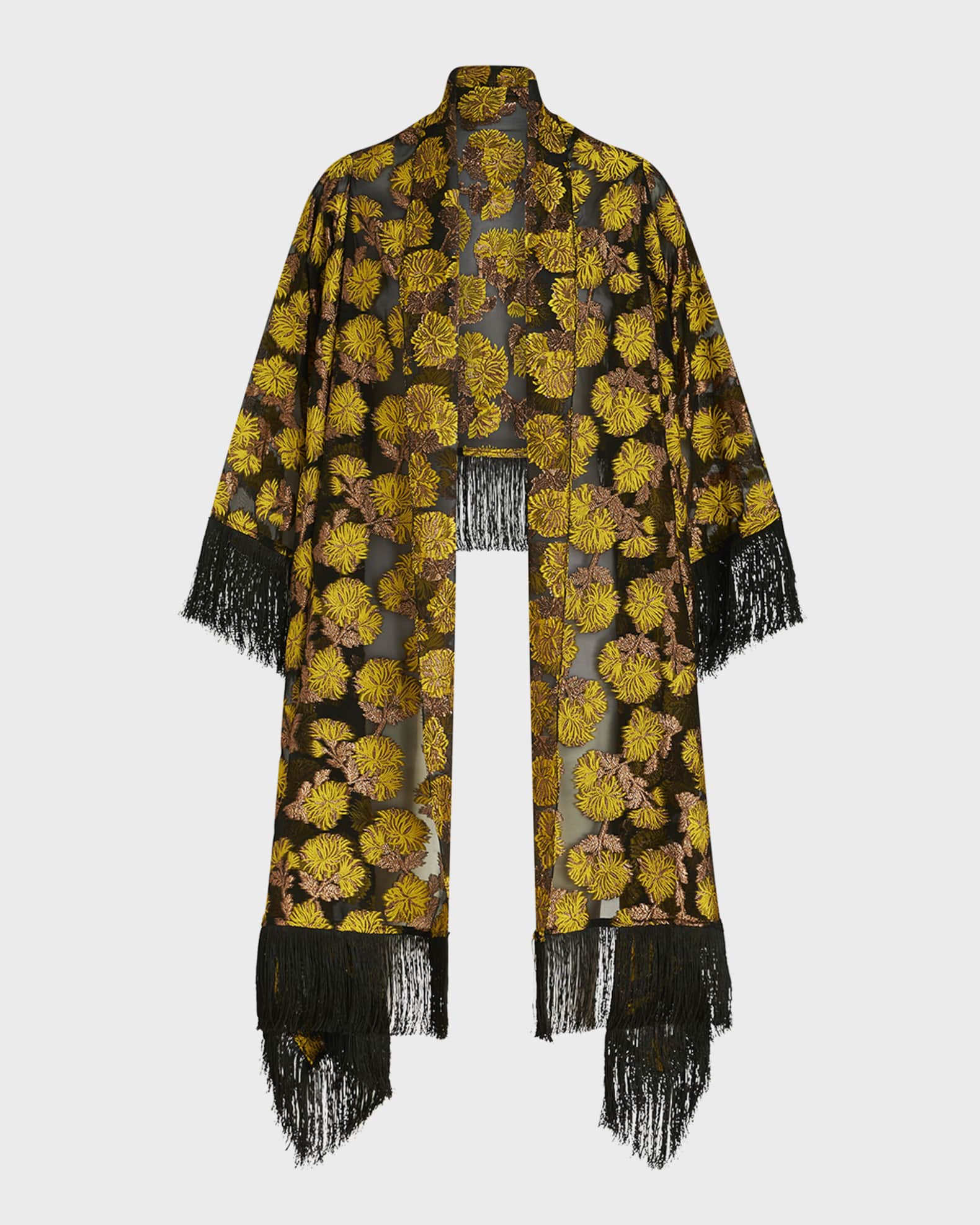 Etro Giacca Jacquard Silk-Blend Cape | Neiman Marcus