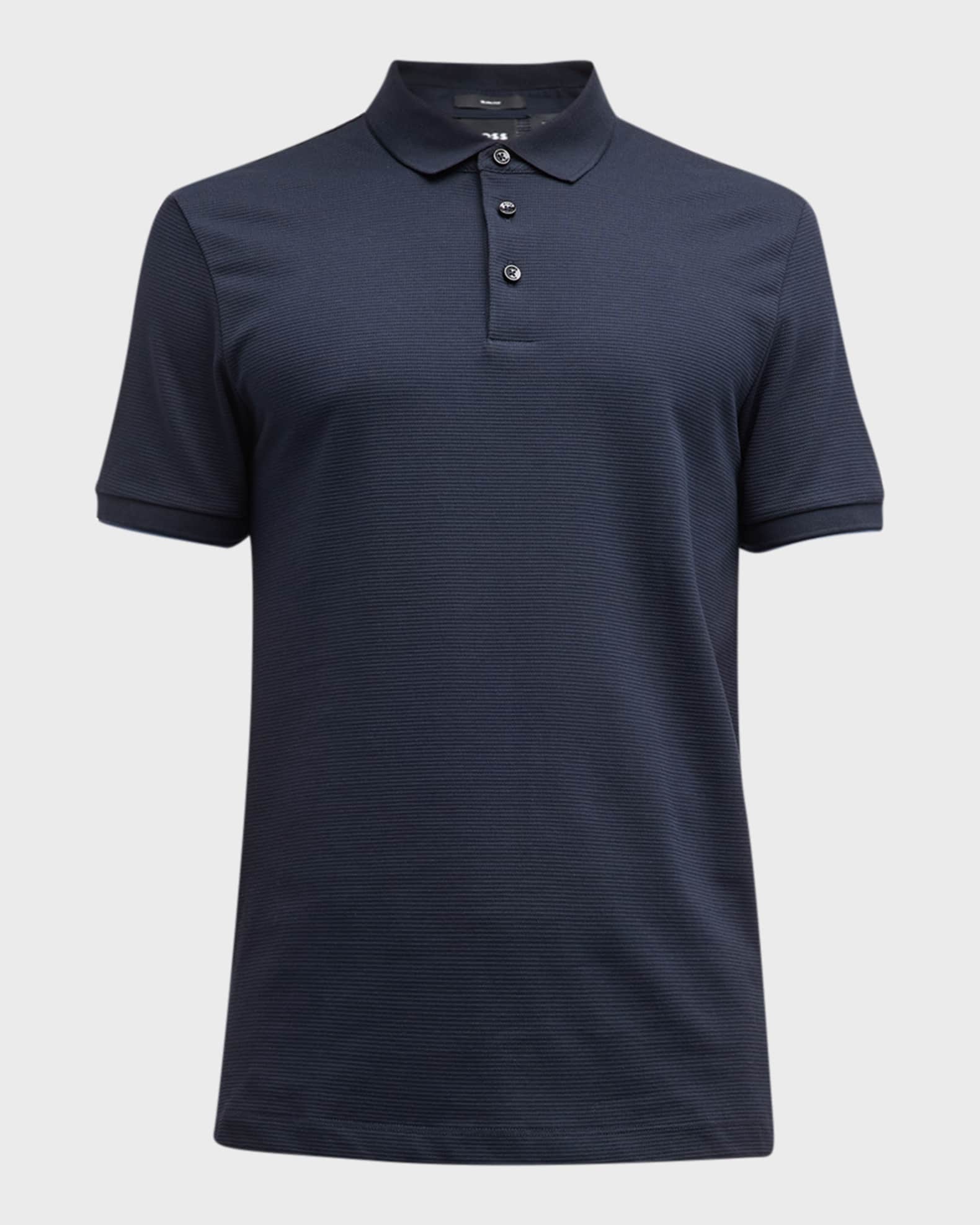 BOSS Men's Textured Polo Shirt | Neiman Marcus