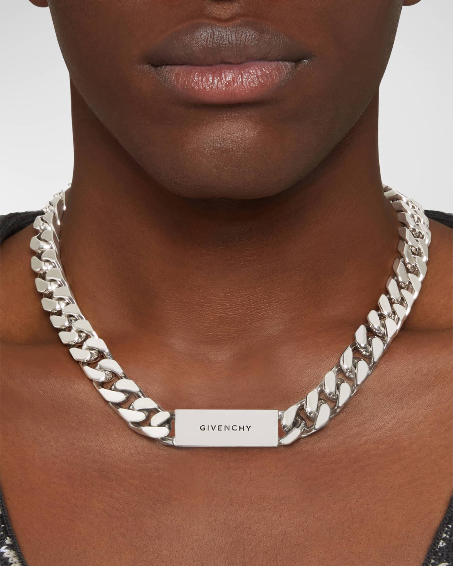 Givenchy Men's ID Logo Chain Necklace | Neiman Marcus