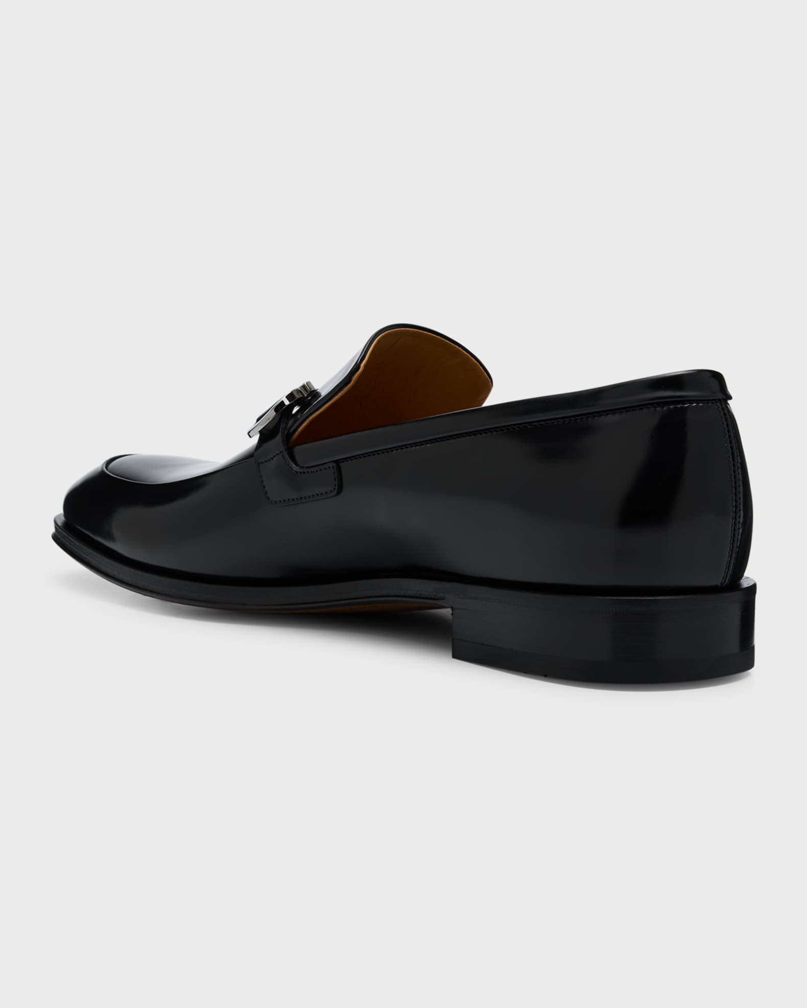 Ferragamo Men's Finley Leather Bit-Strap Loafers | Neiman Marcus