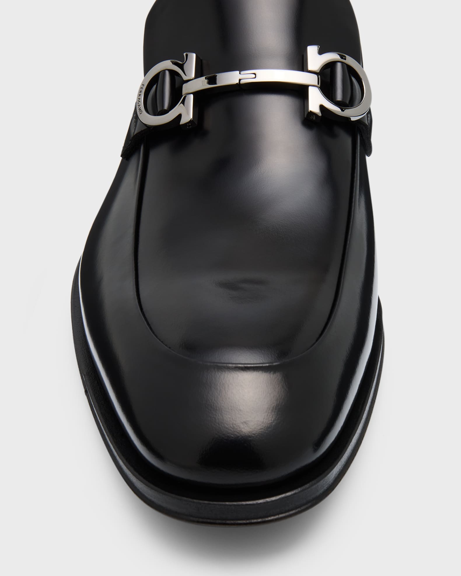 Ferragamo Men's Finley Leather Bit-Strap Loafers | Neiman Marcus
