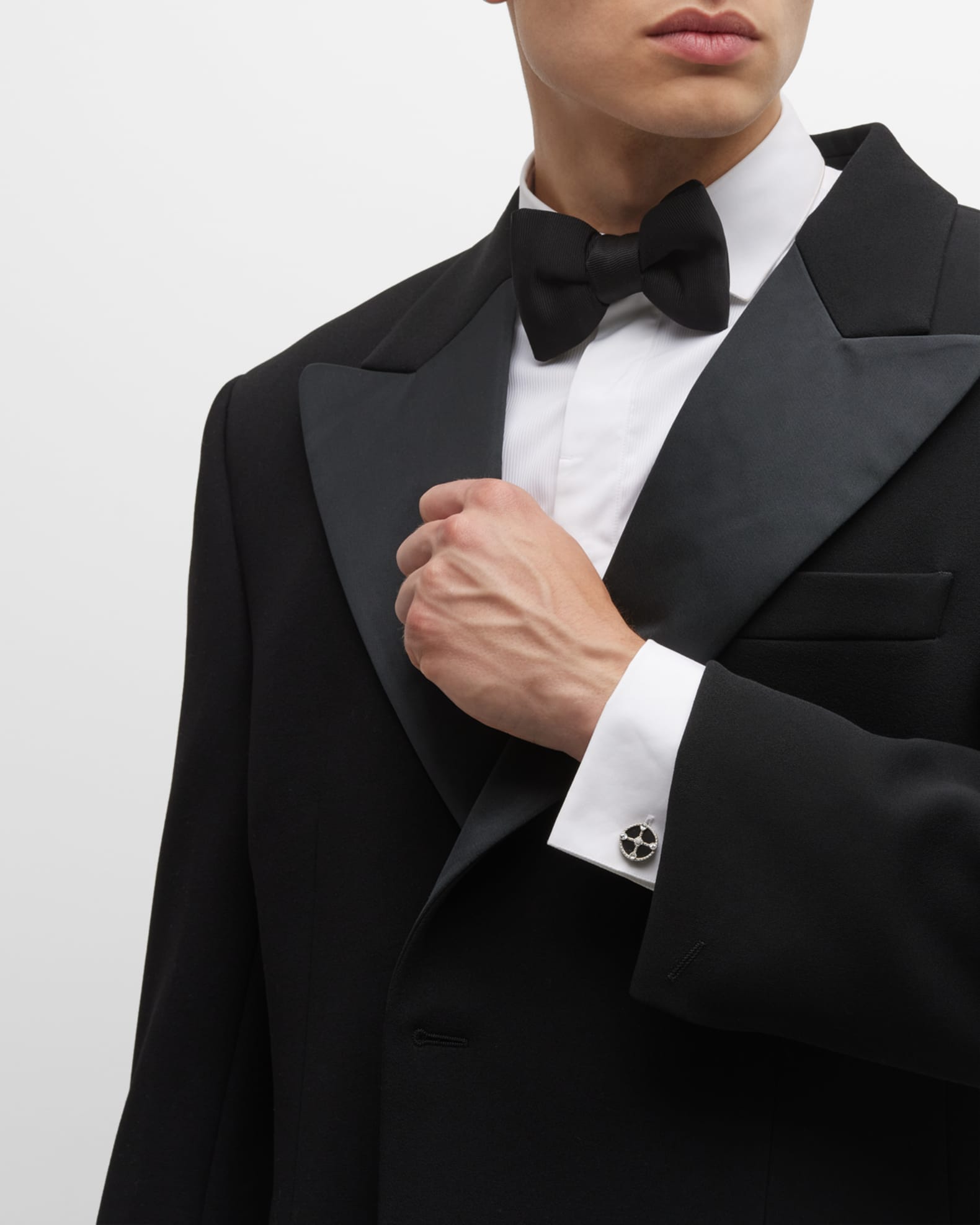 Armenta Men's Sterling Silver Enamel Cufflinks | Neiman Marcus