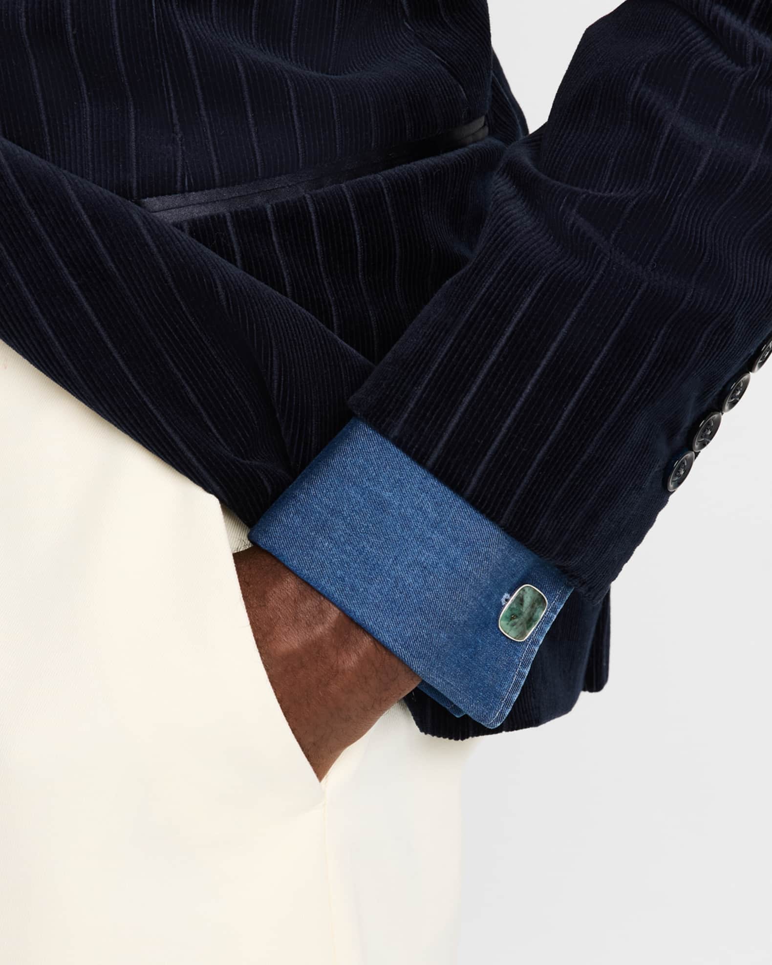 Jan Leslie Men's Square Emerald Cufflinks | Neiman Marcus