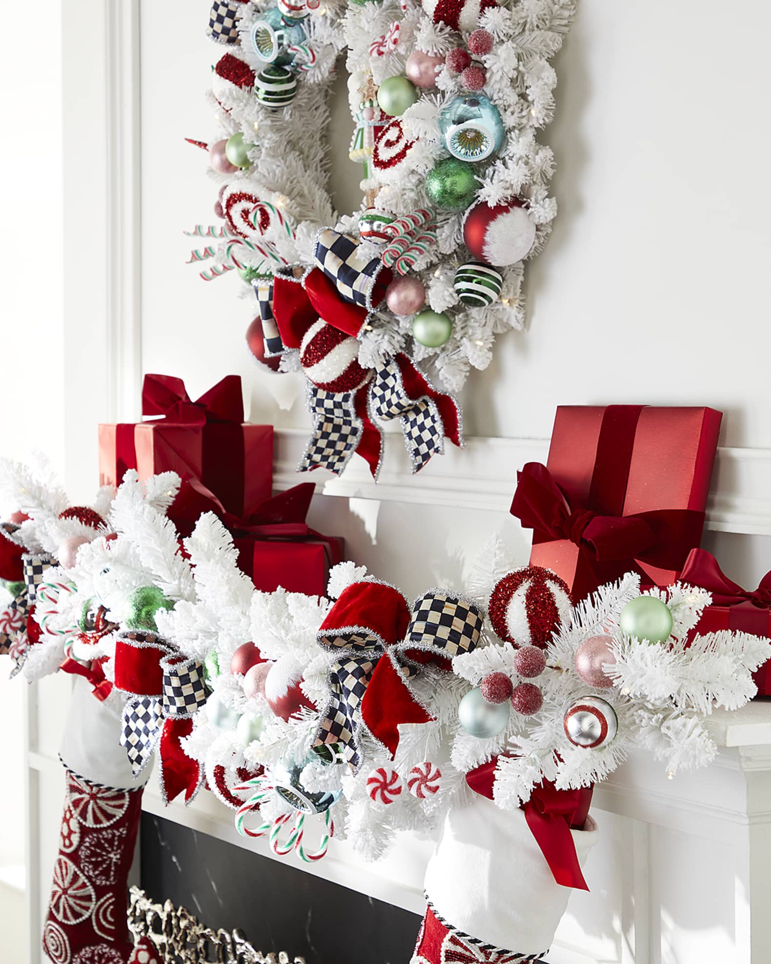 MacKenzie-Childs Holiday Sweets Illuminated Garland | Neiman Marcus