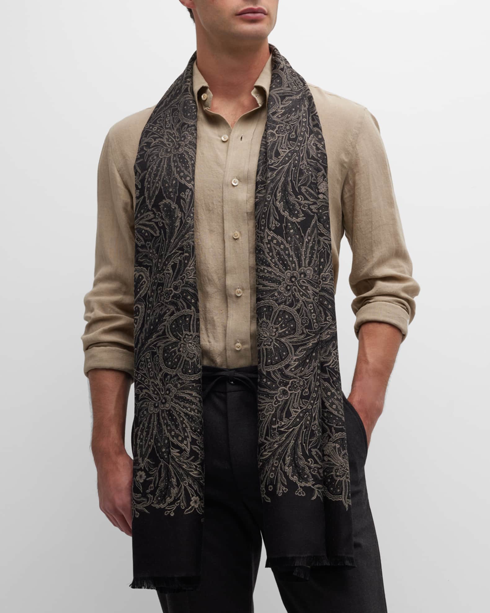 Etro Men's Formal Paisley Scarf | Neiman Marcus