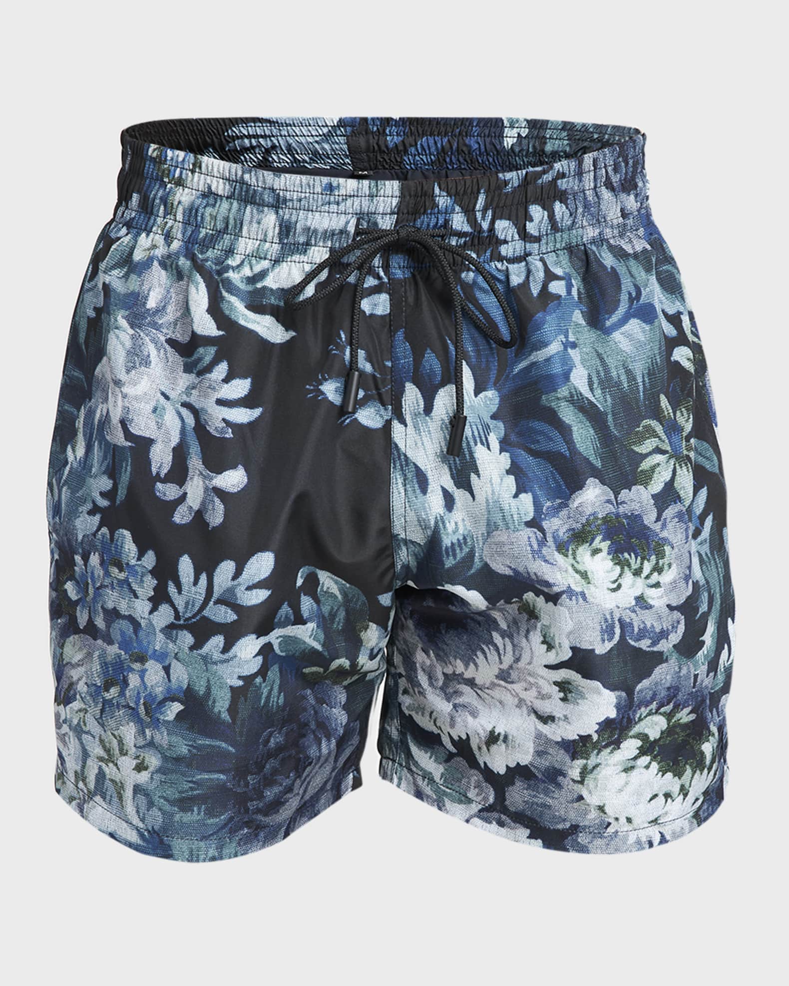 Etro Men's Floral-Print Swim Trunks | Neiman Marcus