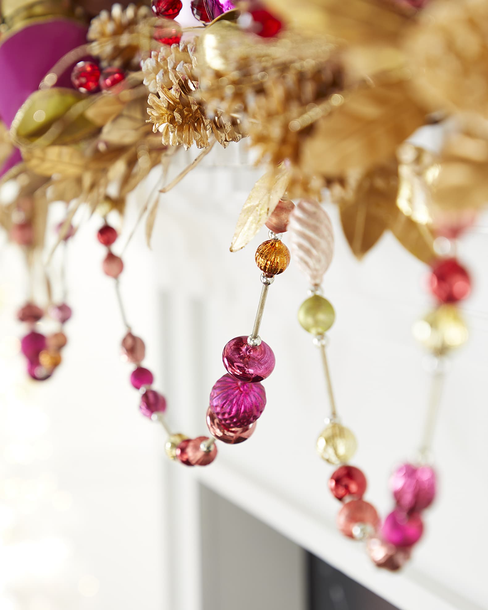 Neiman Marcus 72" Multicolor Glass Garland | Neiman Marcus