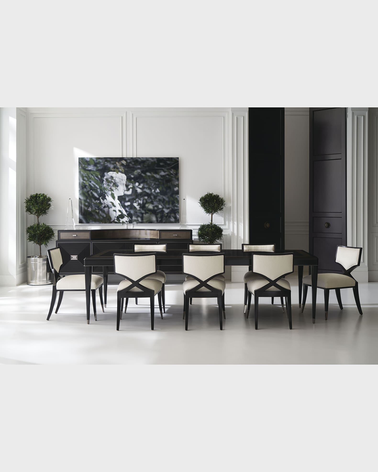 Caracole Full Score Dining Table with 3 Leaves | Neiman Marcus