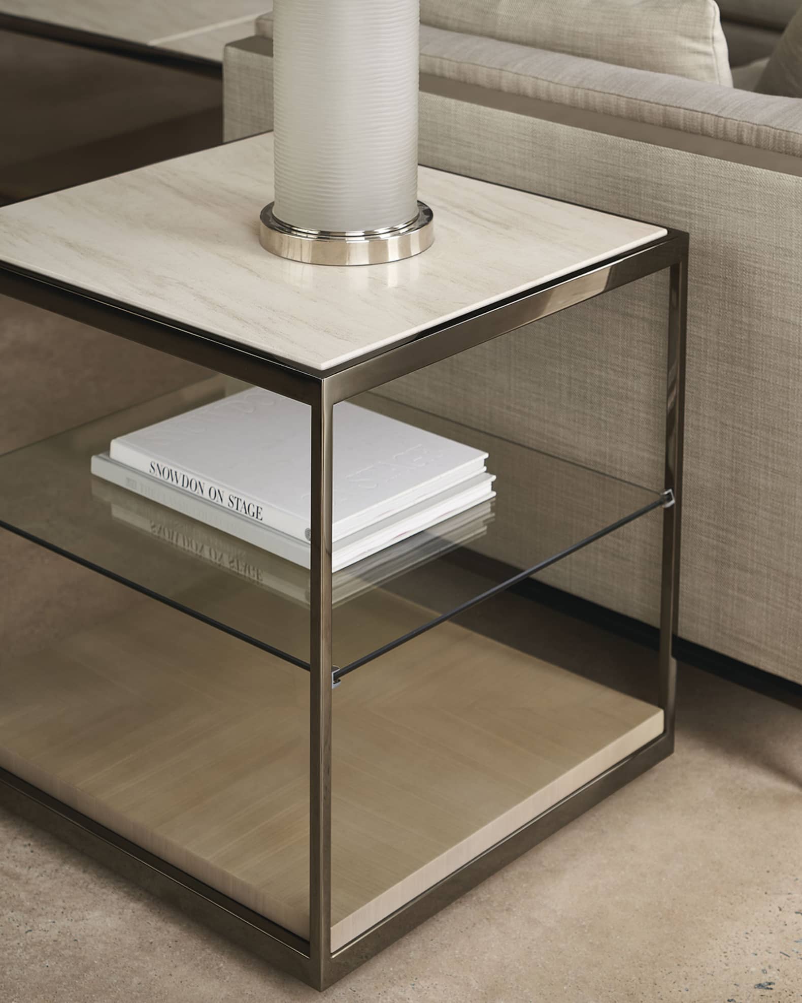 Caracole Quadrant End Table | Neiman Marcus