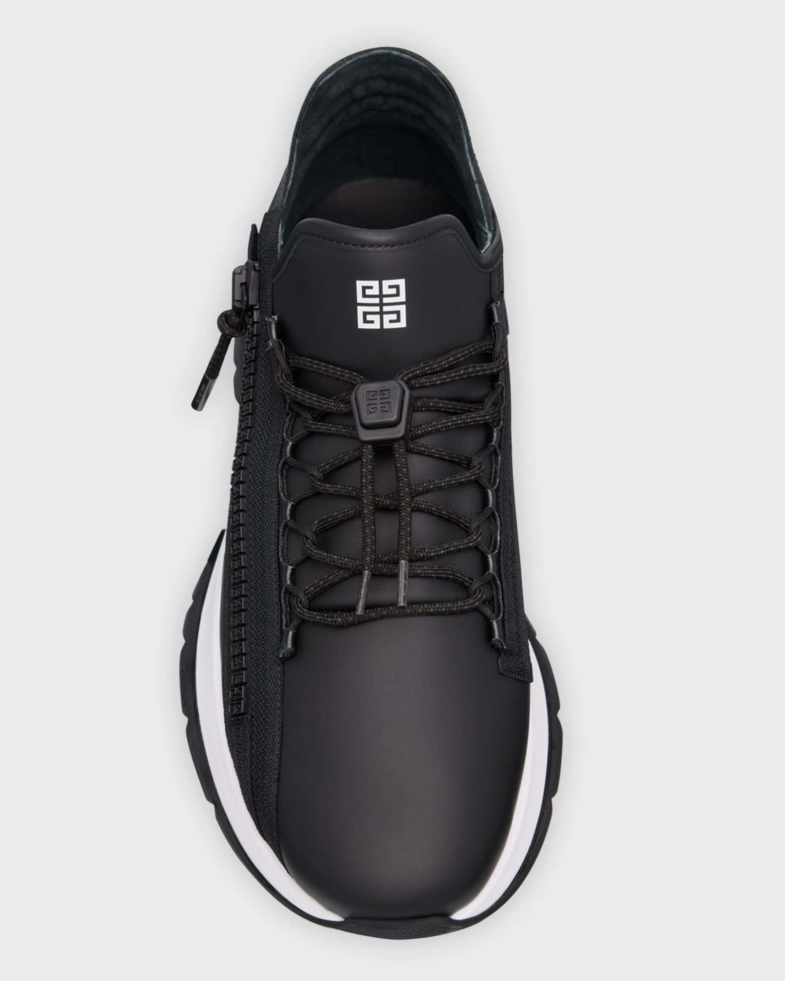 Givenchy Men's Spectre Leather Side-Zip Runner Sneakers | Neiman Marcus