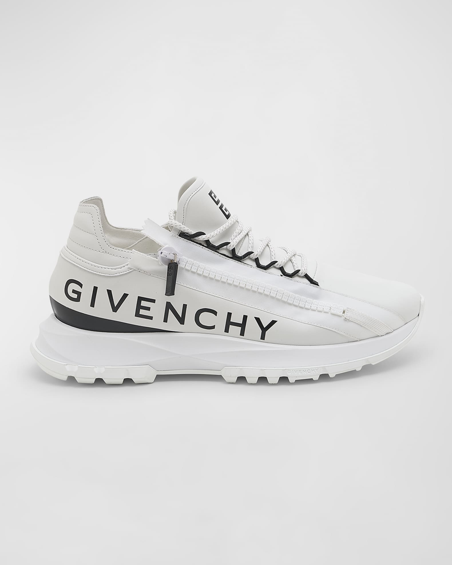 Givenchy Men's Spectre Leather Side-Zip Runner Sneakers | Neiman Marcus