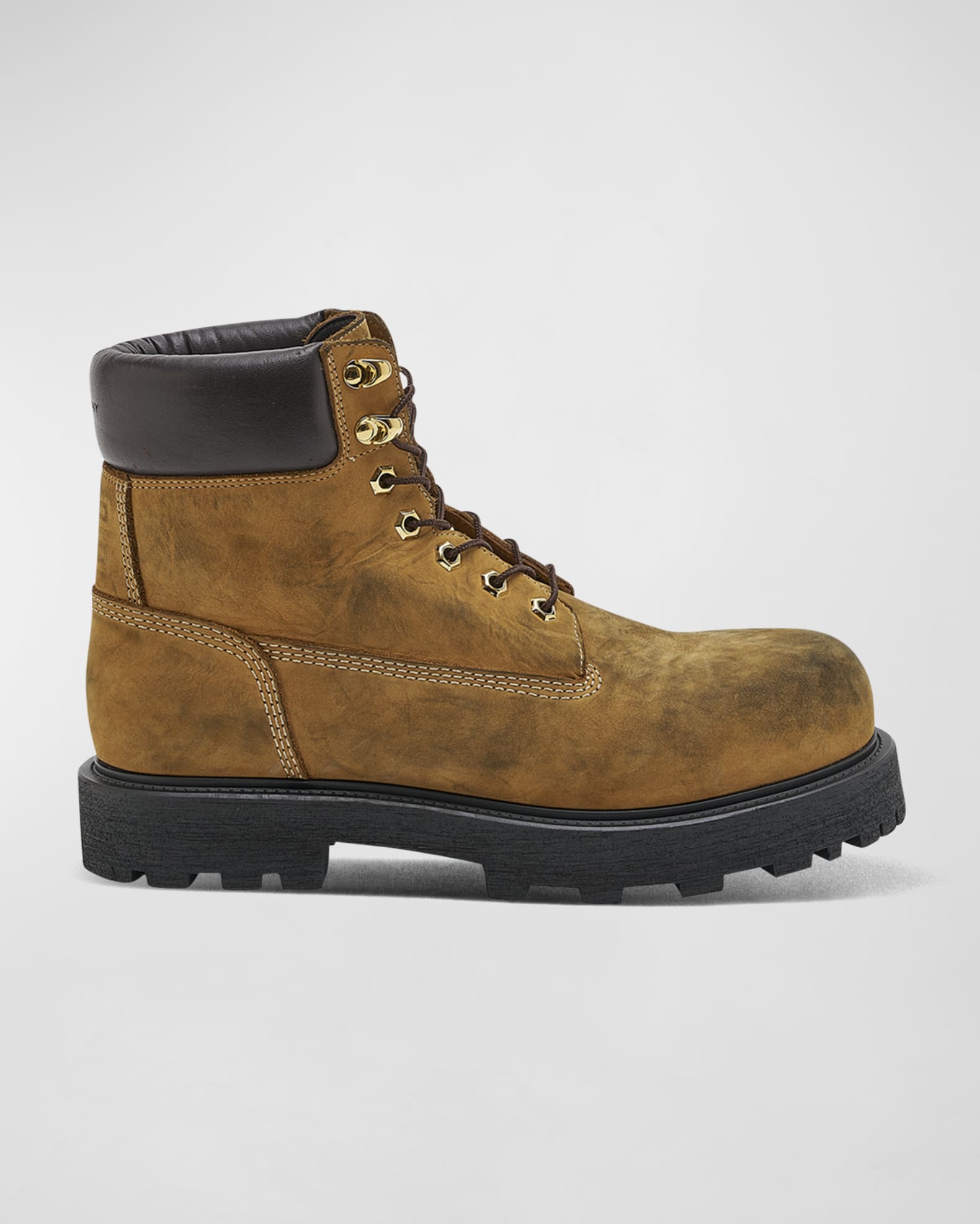 Givenchy Men's Show Leather Lace-Up Boots | Neiman Marcus